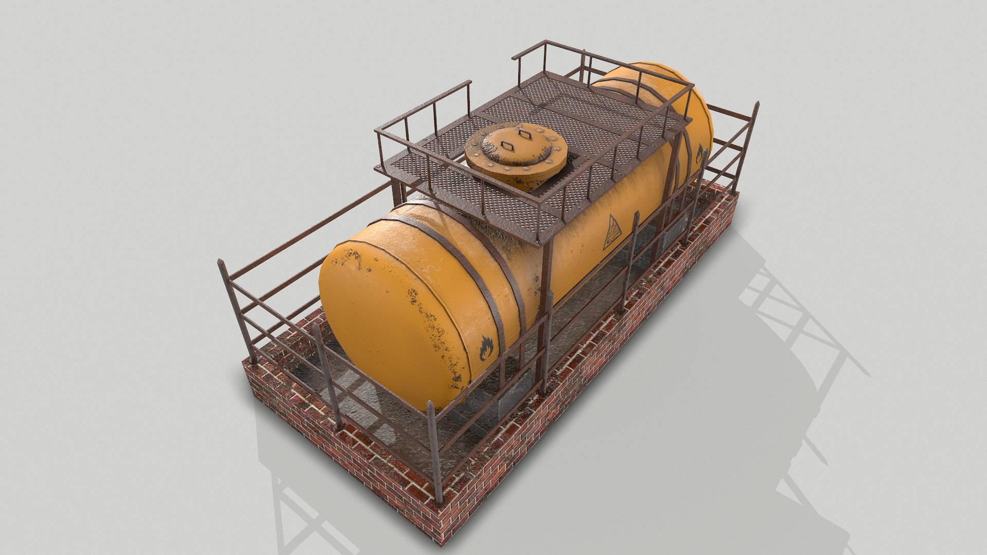Industrial Tank and Platform model - TurboSquid 1765103