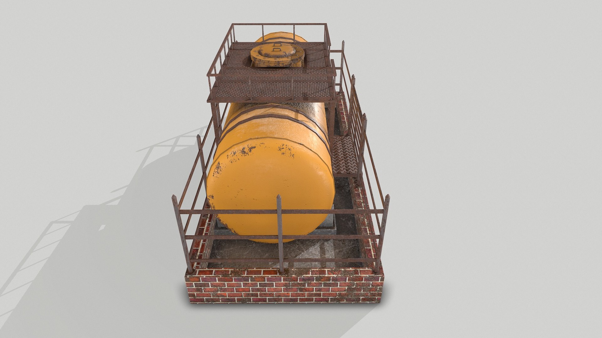 Industrial Tank and Platform model - TurboSquid 1765103