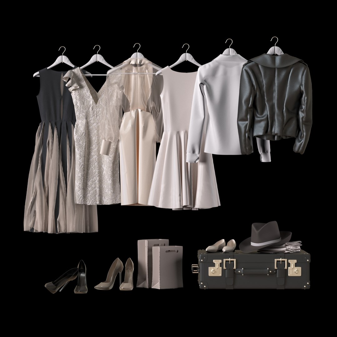 3D Clothes Set - TurboSquid 1554047