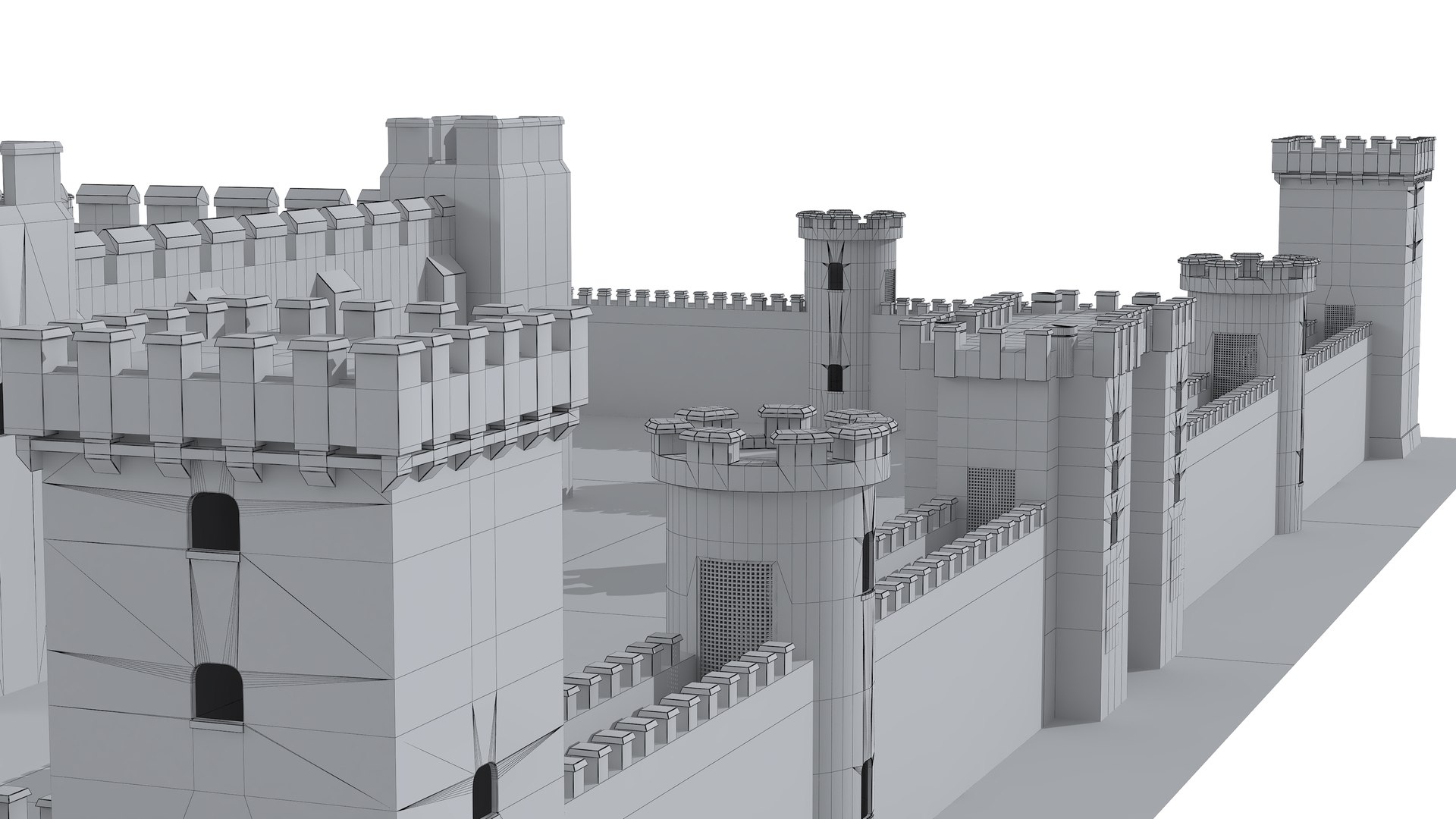 3D Medieval Castle Model - TurboSquid 2404215
