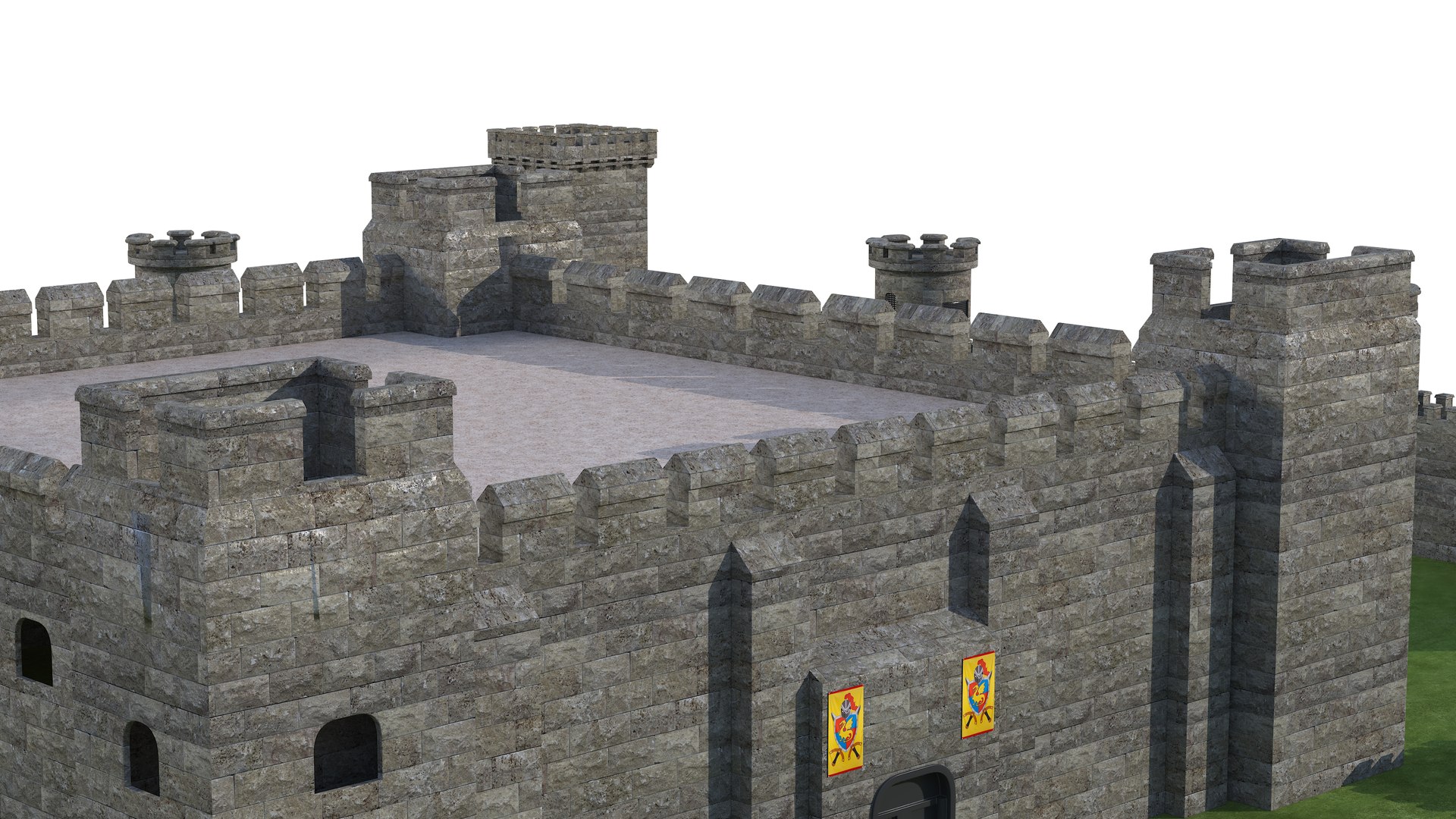 3D Medieval Castle Model - TurboSquid 2404215