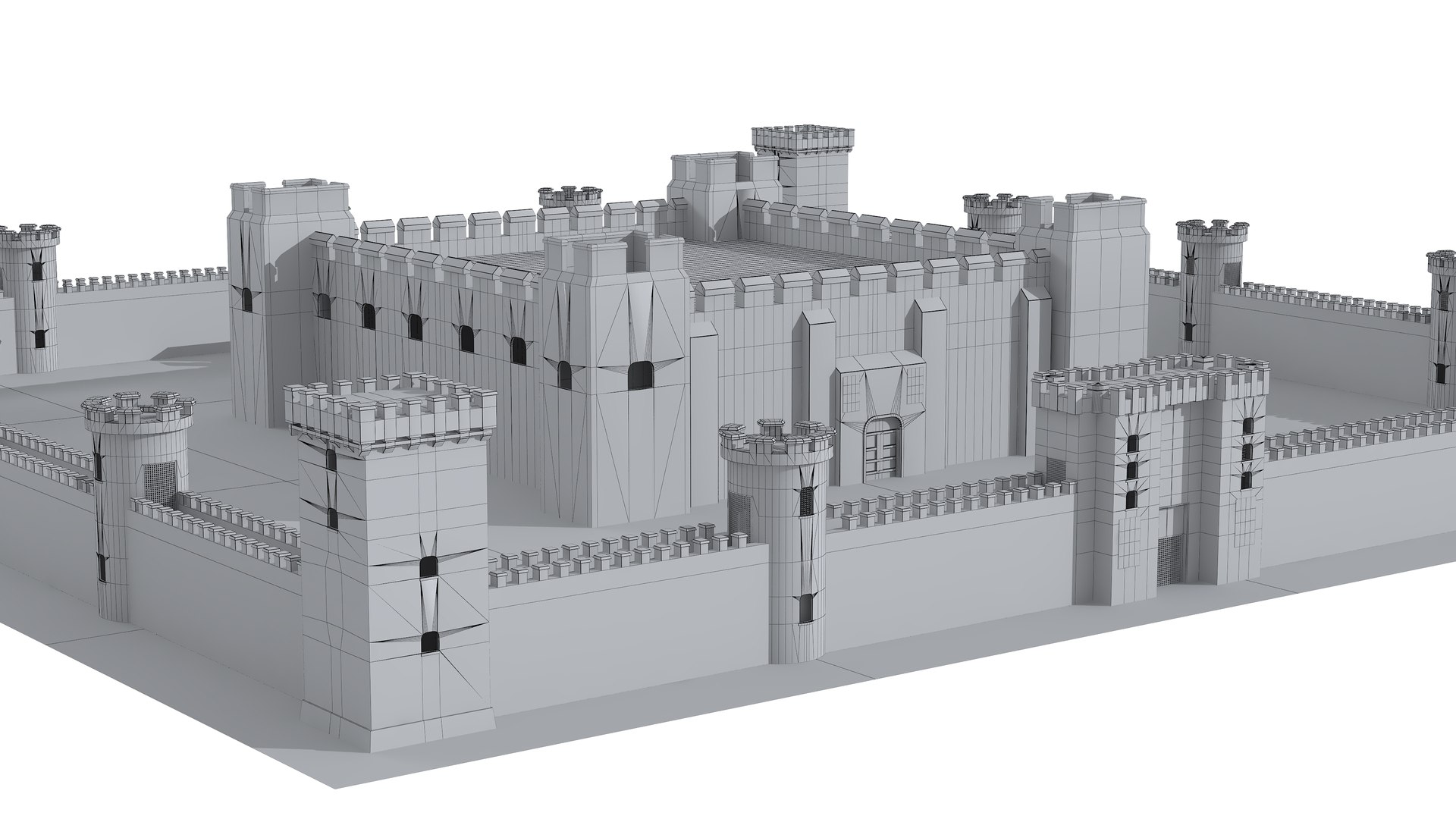 3D Medieval Castle Model - TurboSquid 2404215
