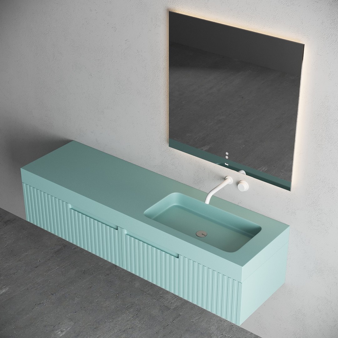 Synergy Vanity Unit Mirror 3D Model - TurboSquid 1621729