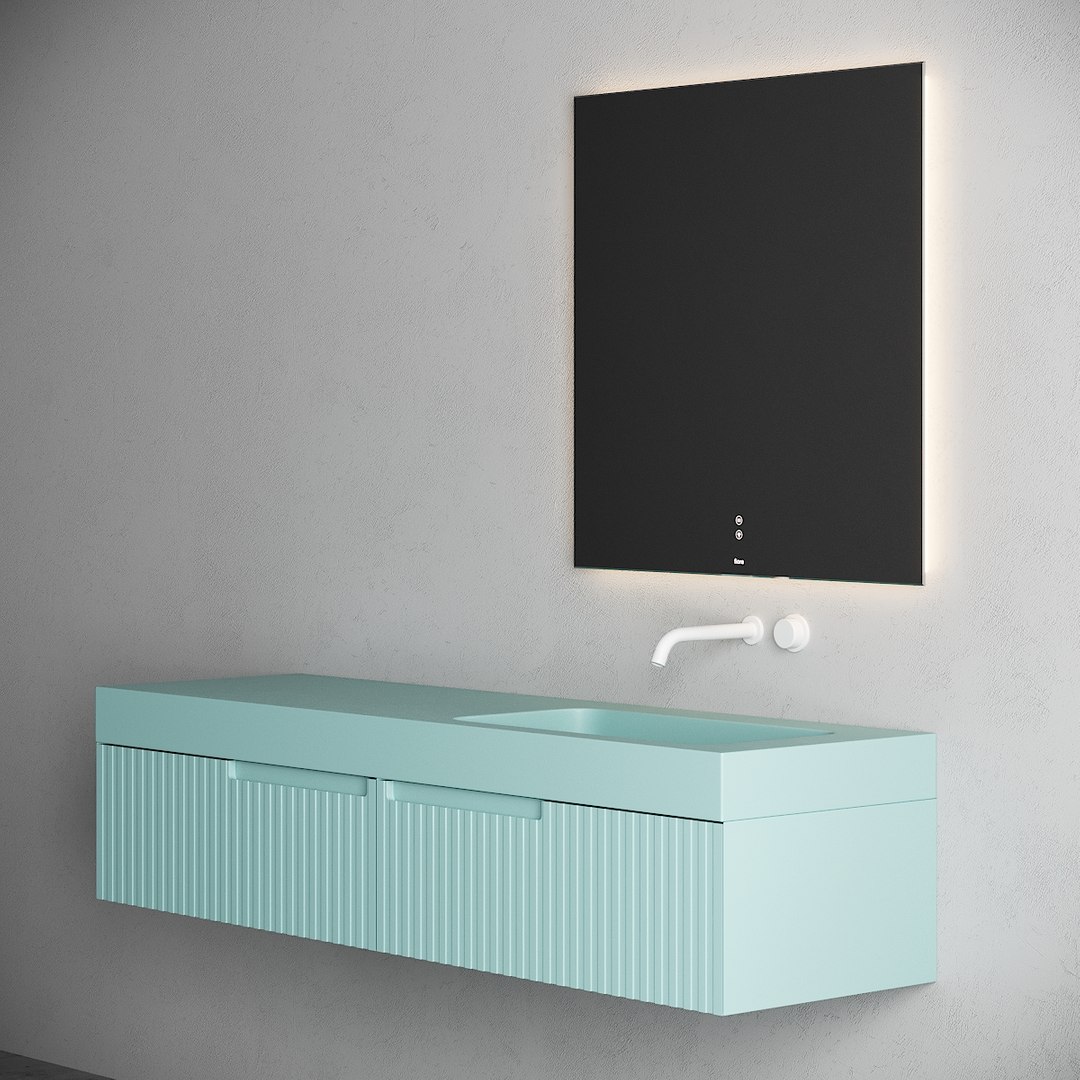 Synergy Vanity Unit Mirror 3D Model - TurboSquid 1621729