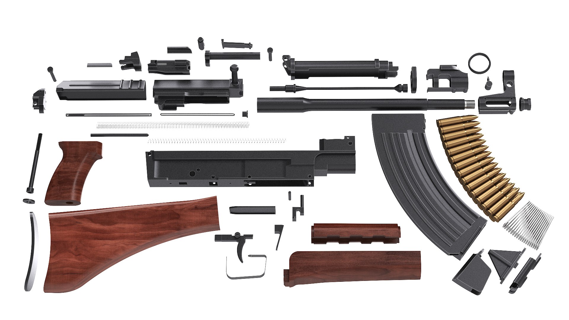 Assault Rifle Vz-58 3D Model - TurboSquid 1695714