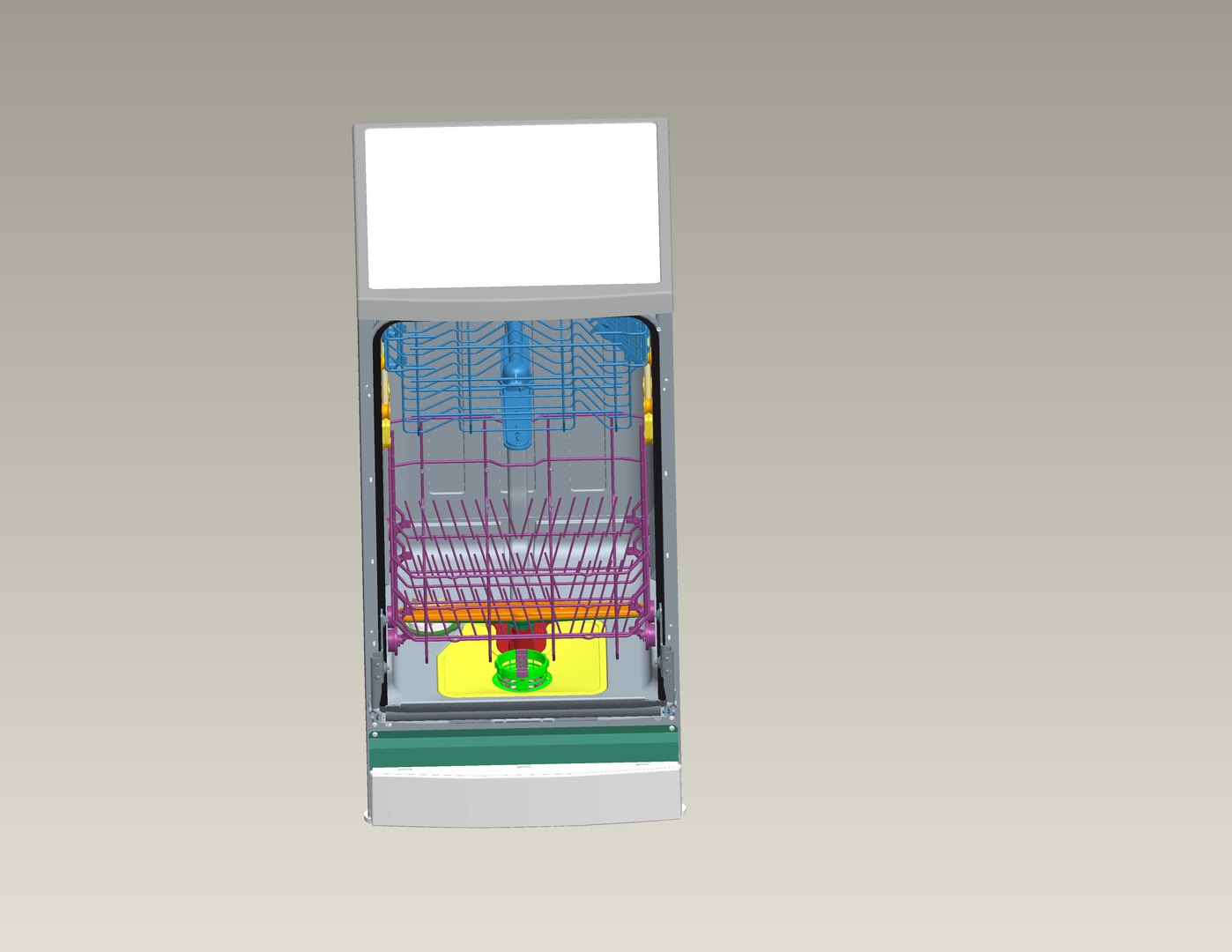 Automatic Dishwashing Machine 3d Model