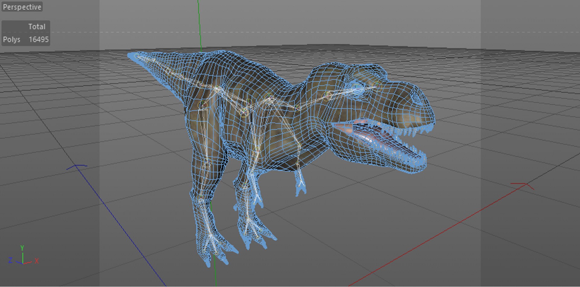 Dinosaur rigged 3D model - TurboSquid 1316232