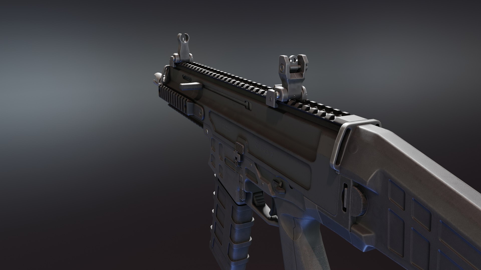 3D Model CZ Bren 2 NATO - TurboSquid 2026799