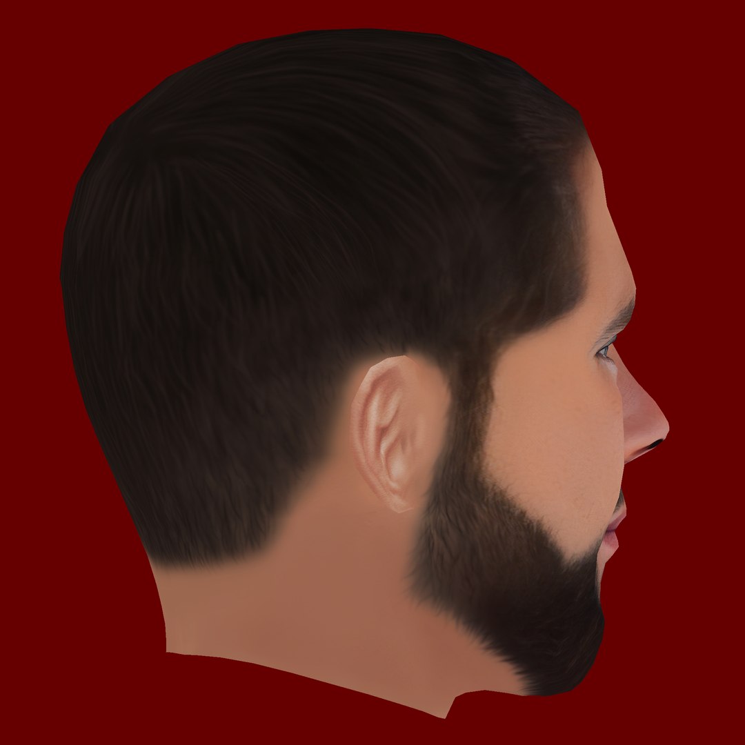 Nacho Fernandez Head - Low Poly Head For Game 3D Model - TurboSquid 2208428