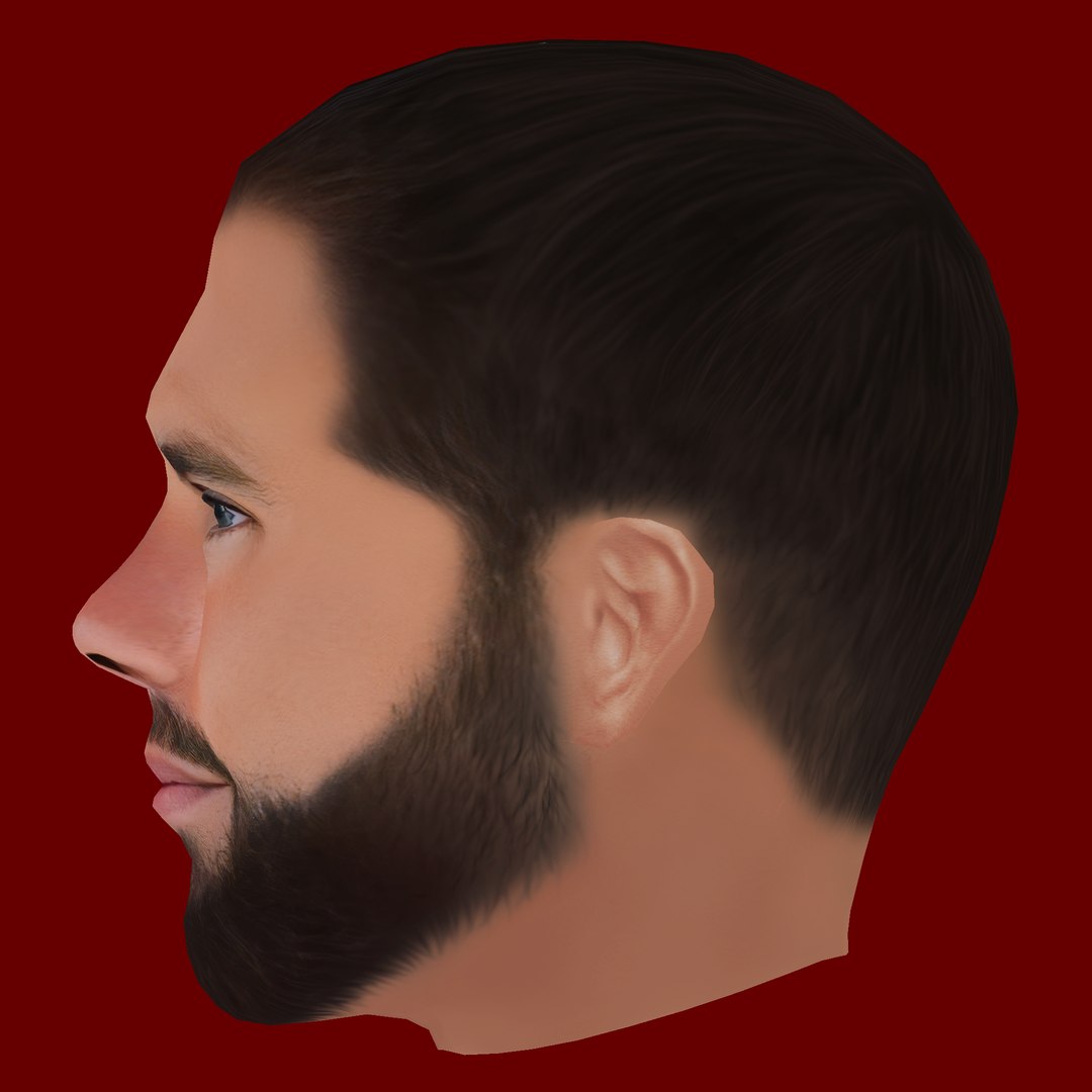 Nacho Fernandez Head - Low Poly Head For Game 3D Model - TurboSquid 2208428
