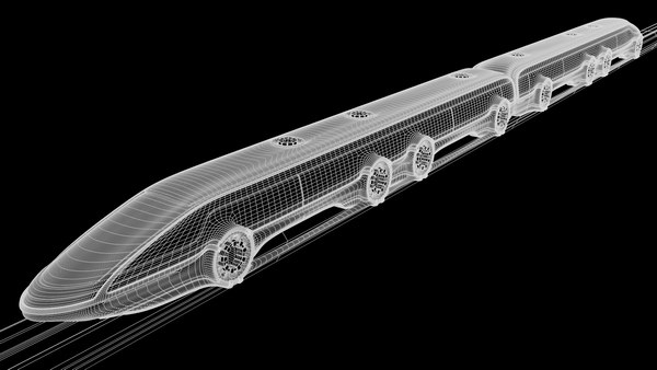 Futuristic train 3D - TurboSquid 1660013