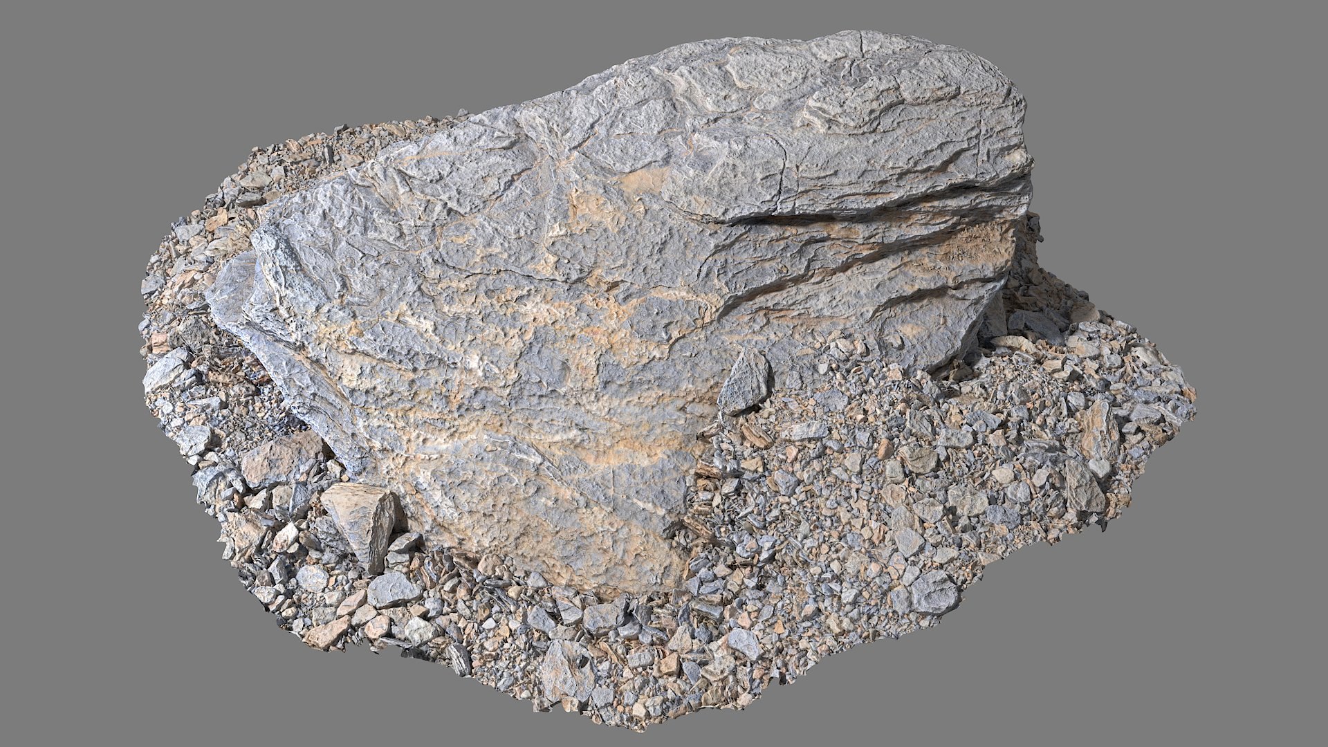 3D Model Assembly Ground Rock 34 - TurboSquid 2003872