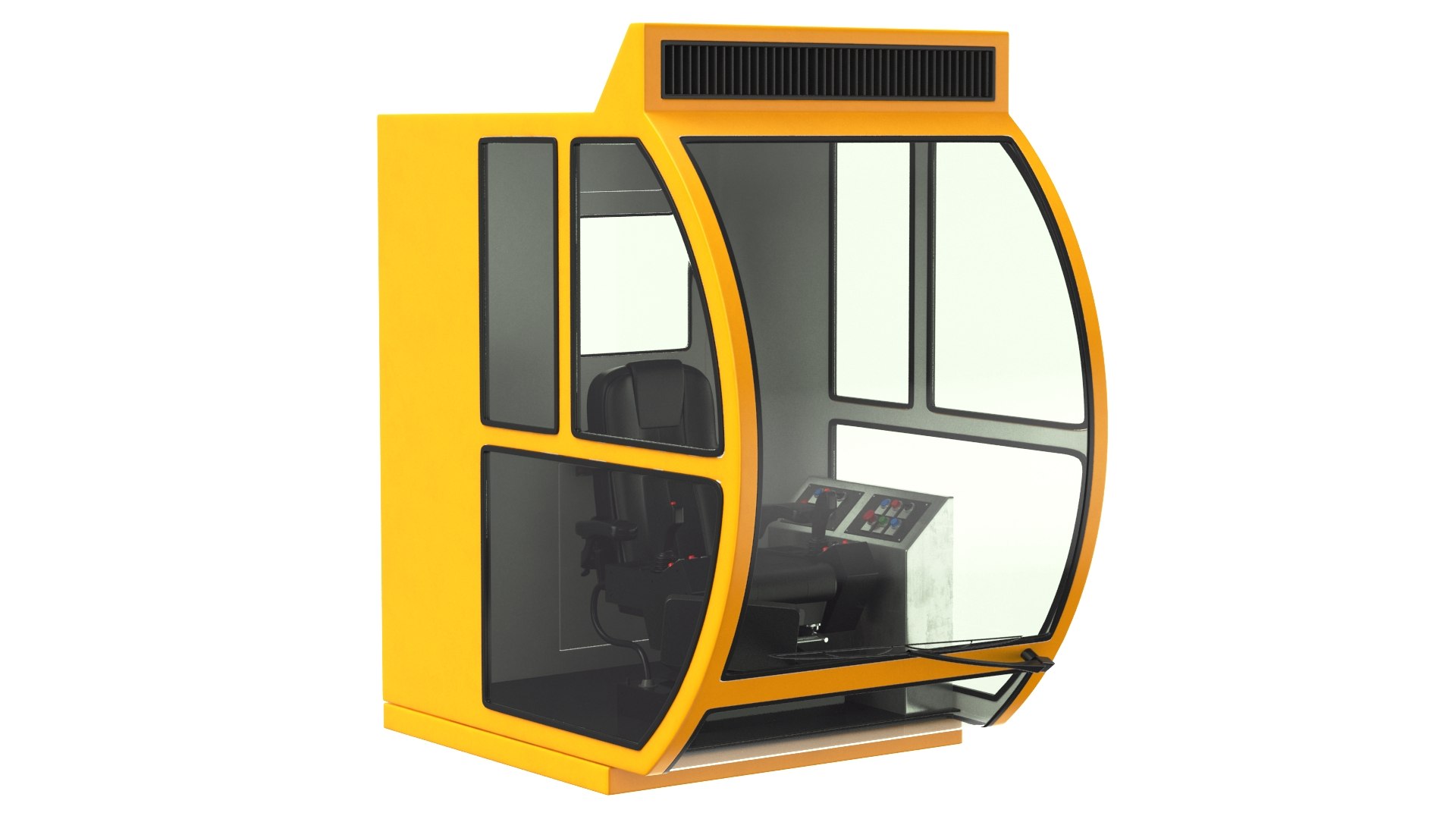 Detailed Crane Cockpit 3D Model - TurboSquid 2134010