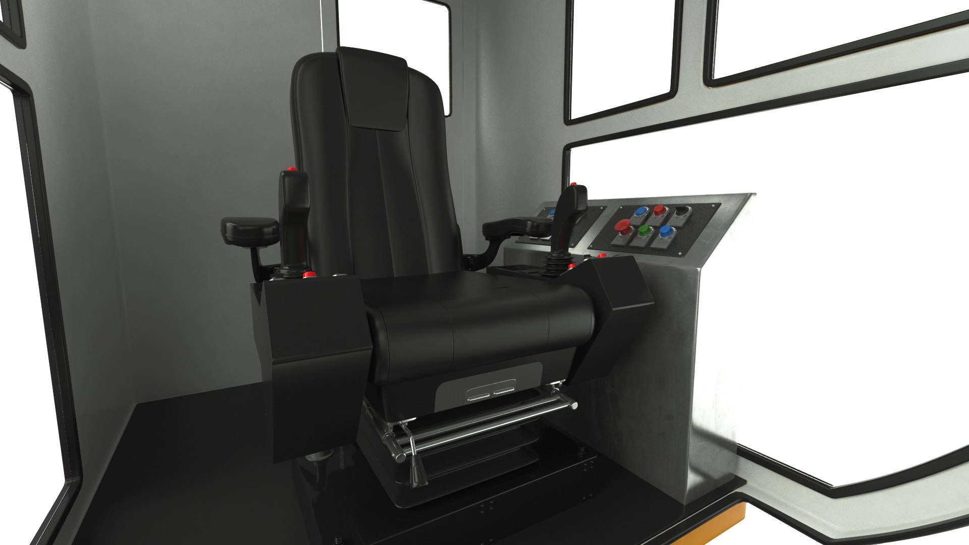 Detailed Crane Cockpit 3D Model - TurboSquid 2134010