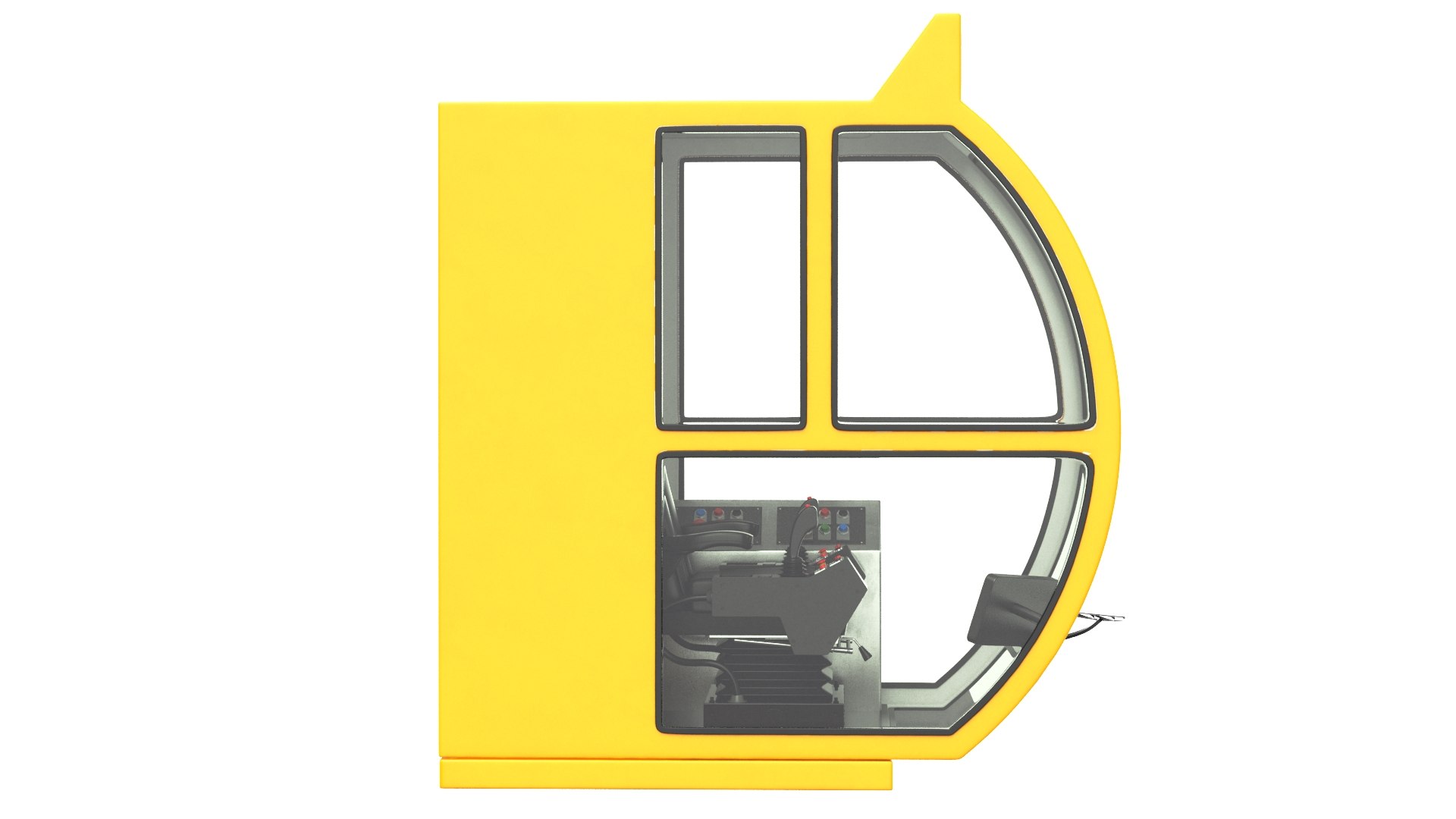 Detailed Crane Cockpit 3D Model - TurboSquid 2134010