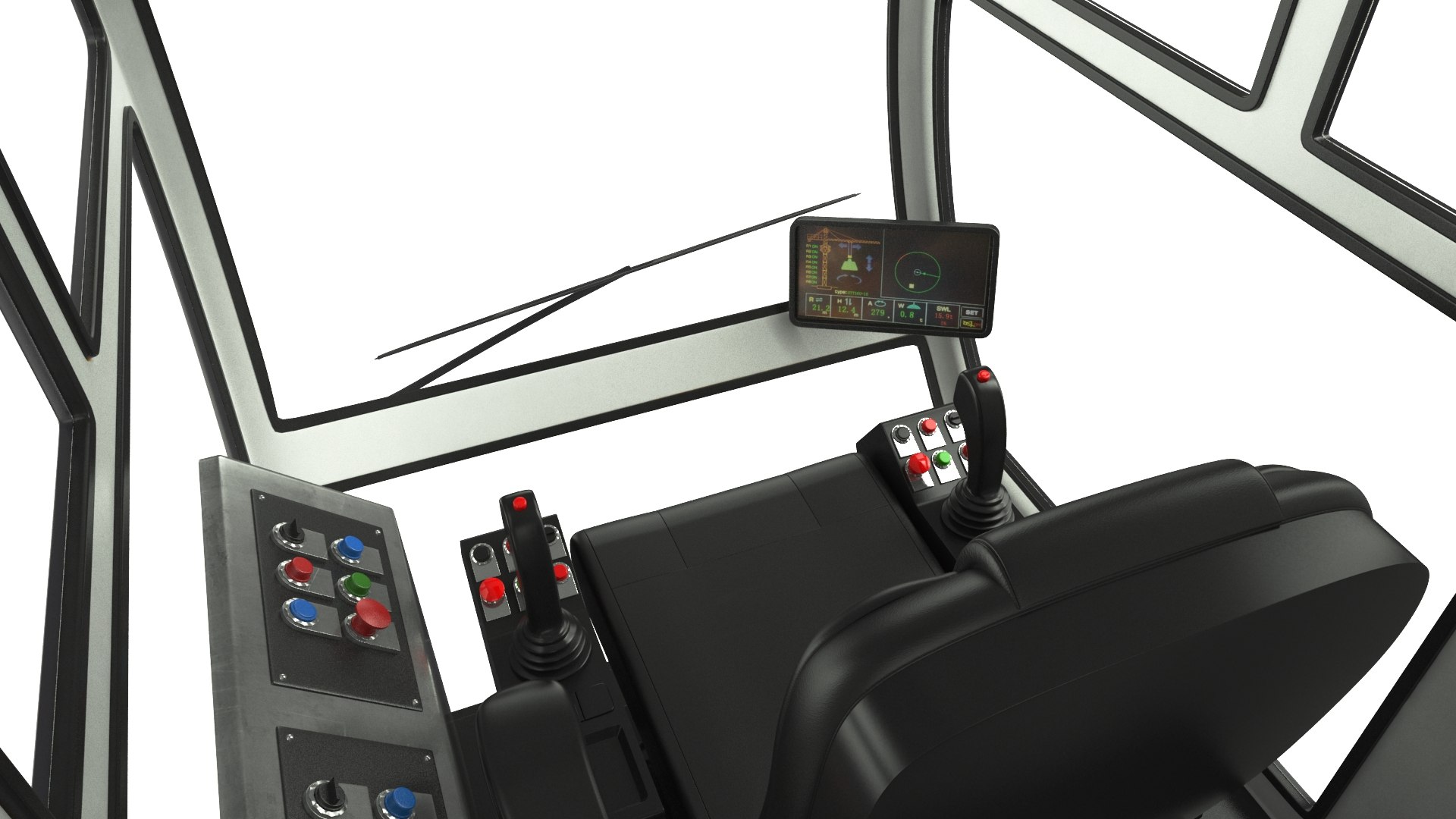 Detailed Crane Cockpit 3D Model - TurboSquid 2134010