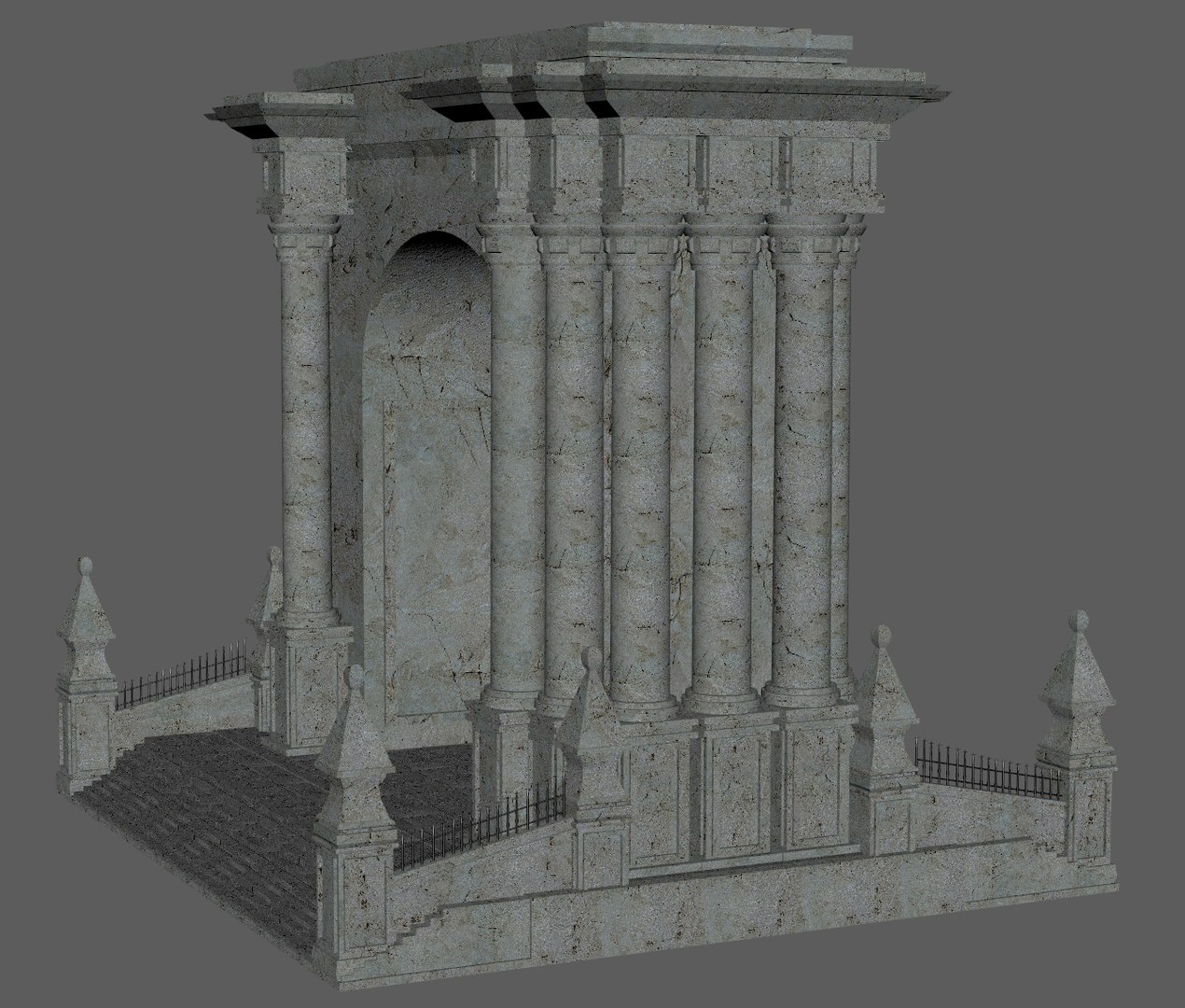 3D Structure Pilar Model - TurboSquid 1208647