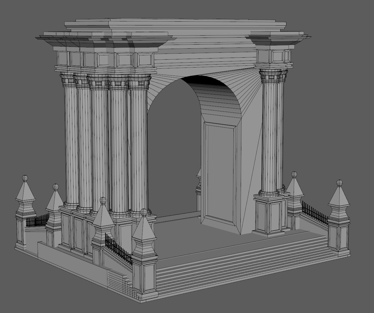 3D Structure Pilar Model - TurboSquid 1208647