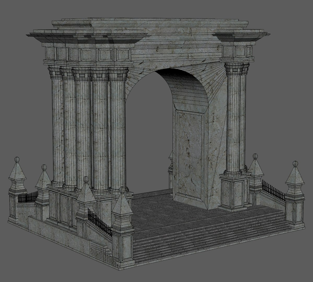 3D Structure Pilar Model - TurboSquid 1208647