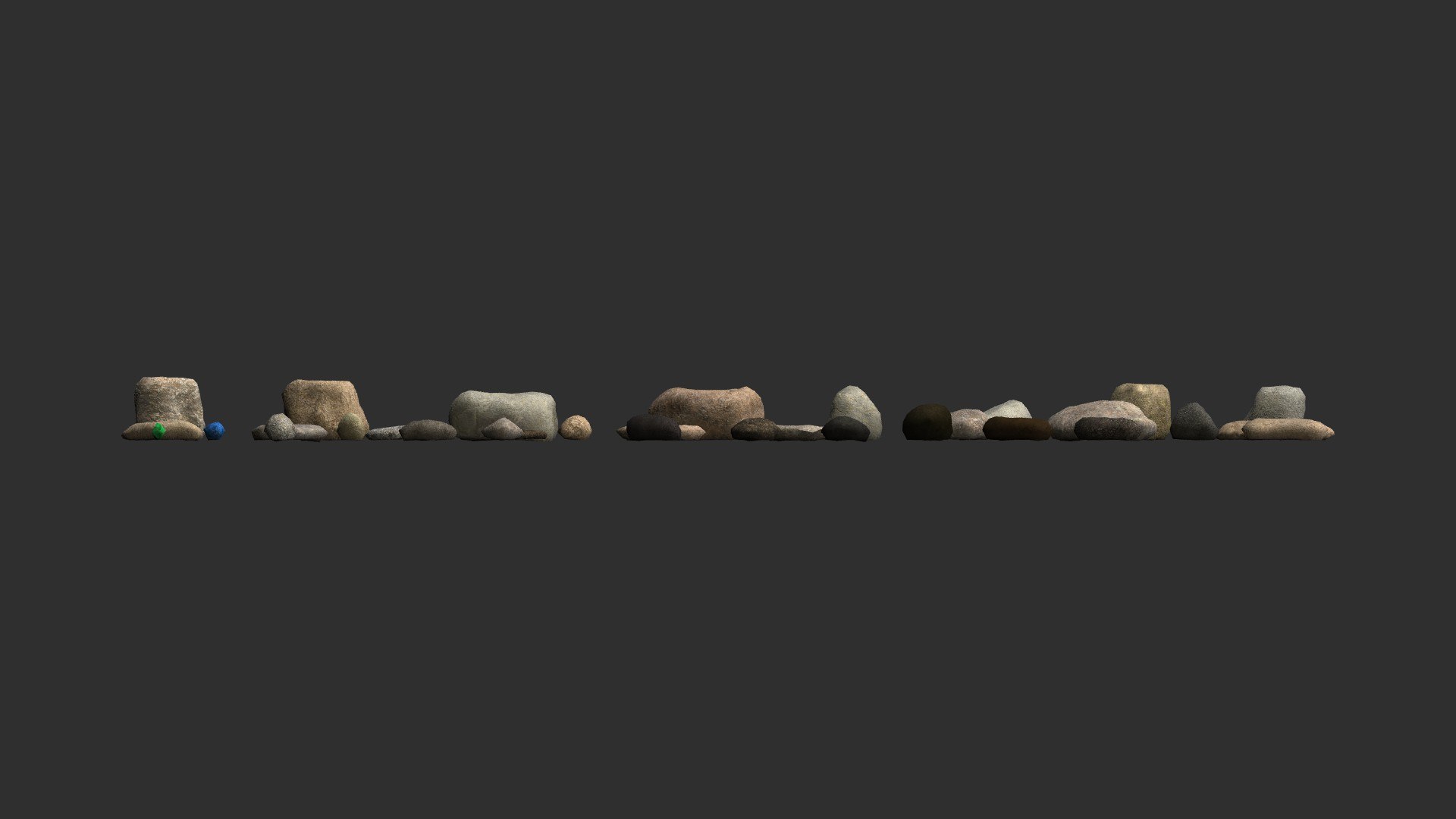 Free 3D Assorted Rocks - Mix Model - TurboSquid 2221069