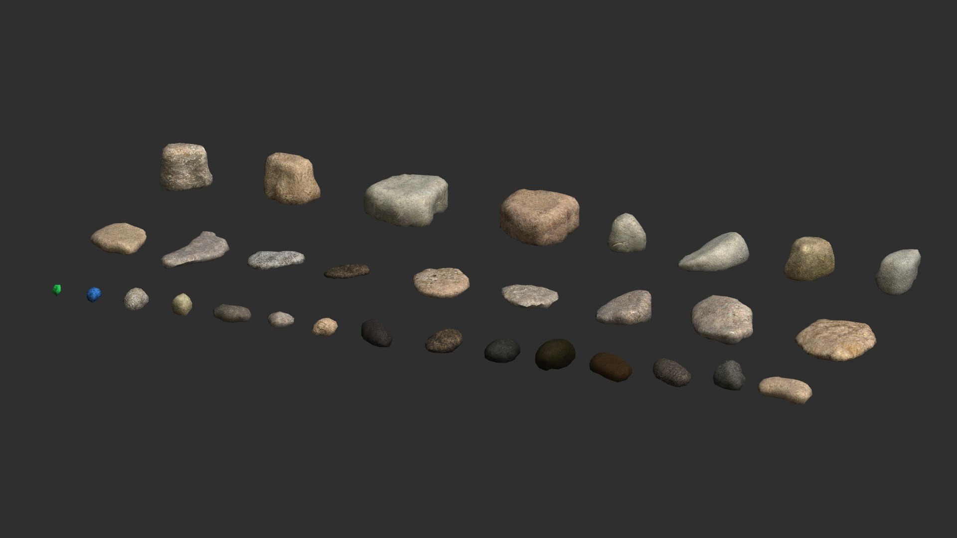 Free 3D Assorted Rocks - Mix Model - TurboSquid 2221069