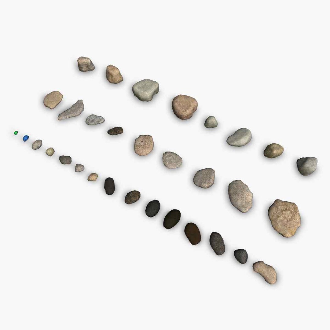 Free 3D Assorted Rocks - Mix Model - TurboSquid 2221069