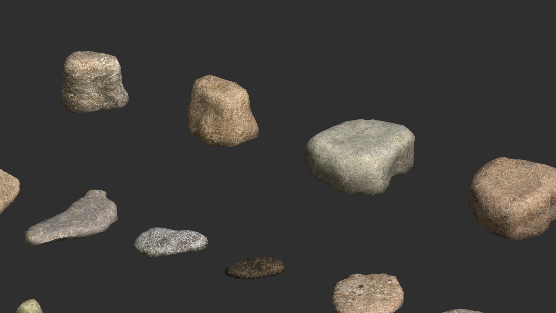 Free 3D Assorted Rocks - Mix Model - TurboSquid 2221069