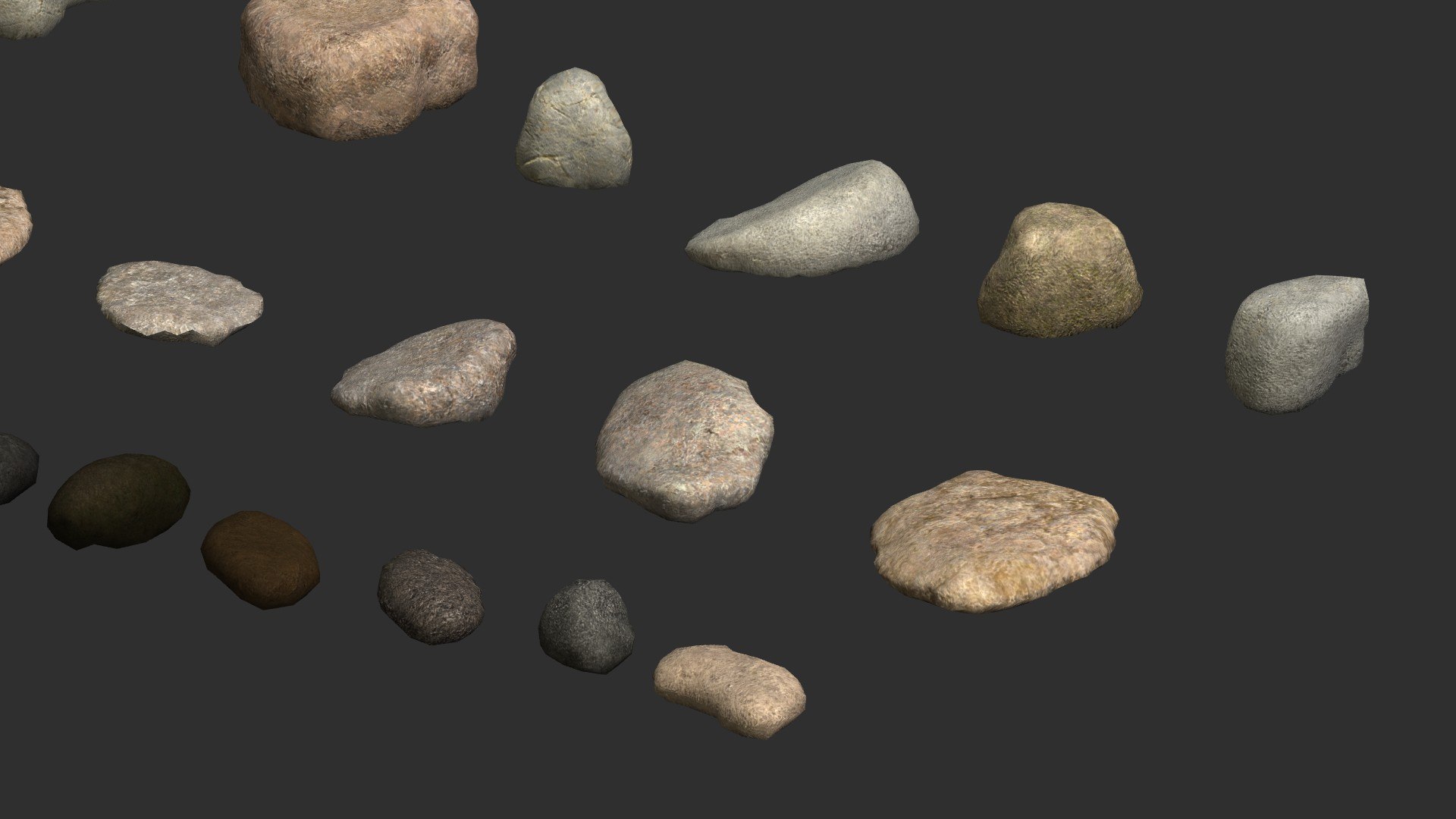 Free 3D Assorted Rocks - Mix Model - TurboSquid 2221069
