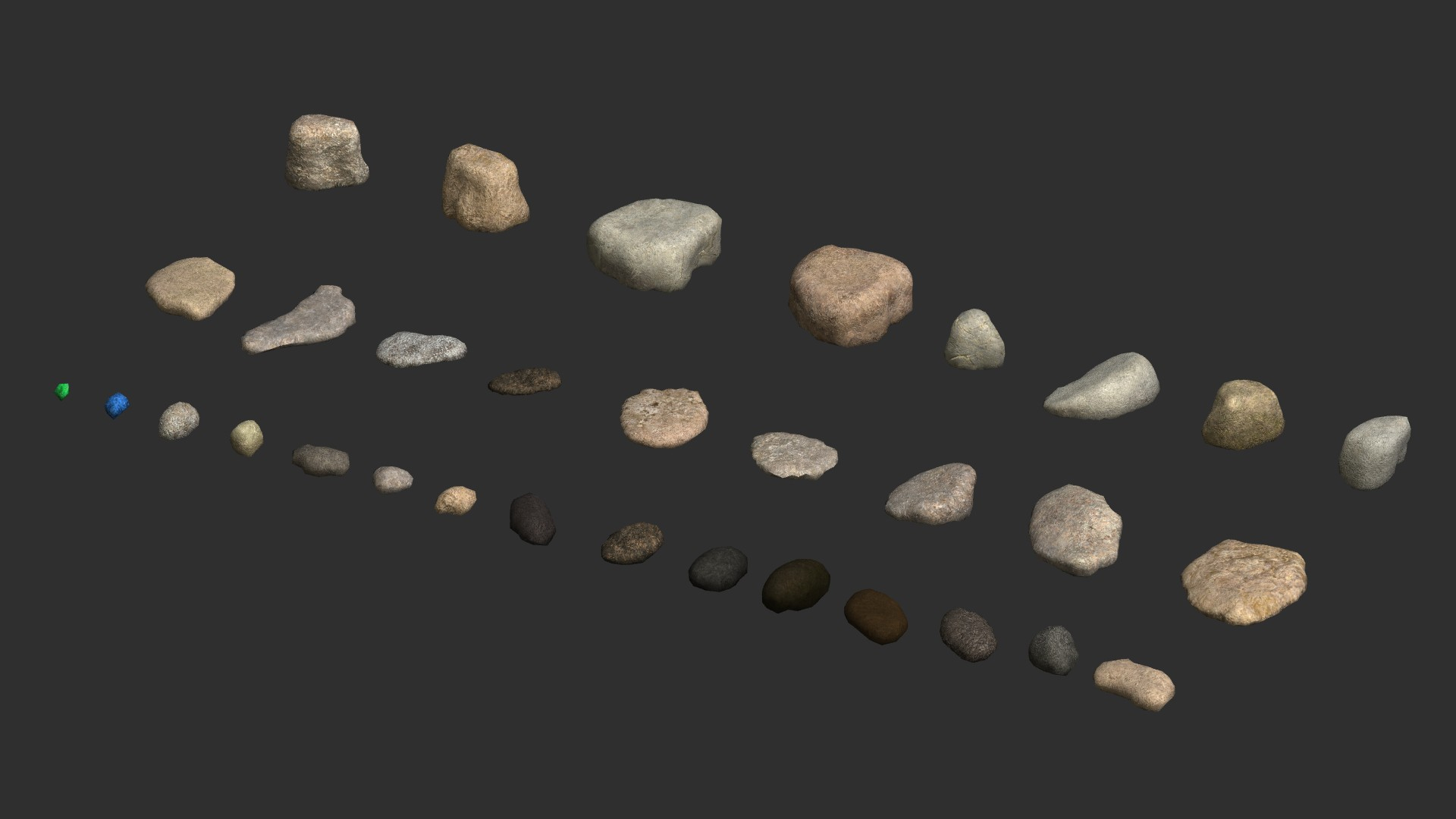 Free 3D Assorted Rocks - Mix Model - TurboSquid 2221069
