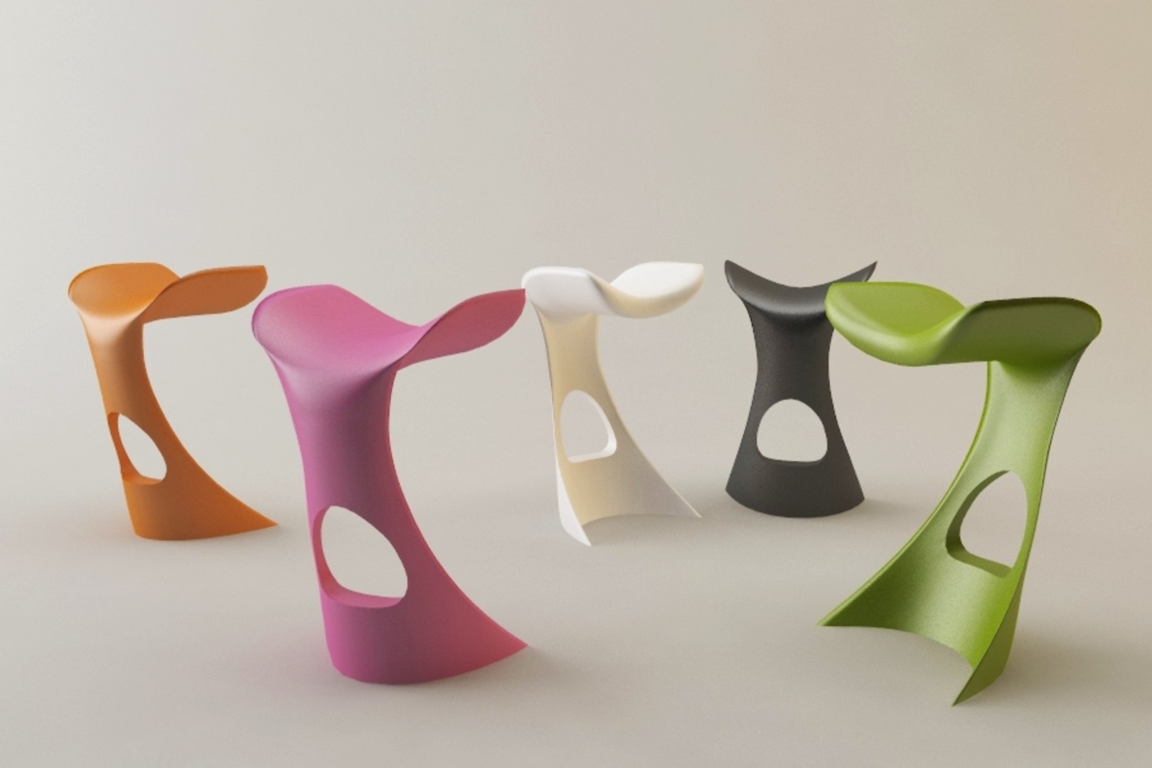 3d koncord bar stool karim rashid