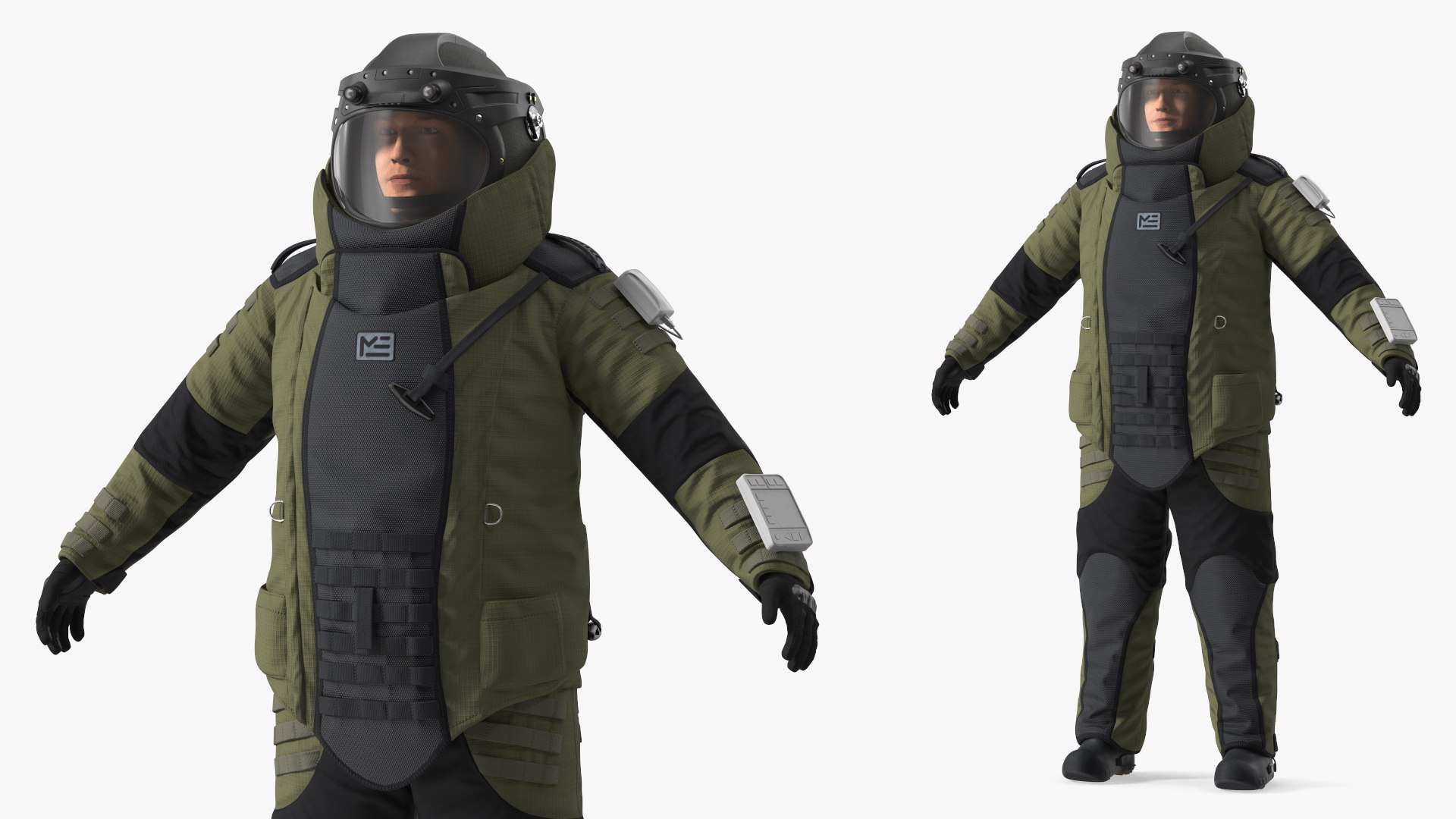 3D EOD 10 Bomb Suit Gloved Model - TurboSquid 2284103