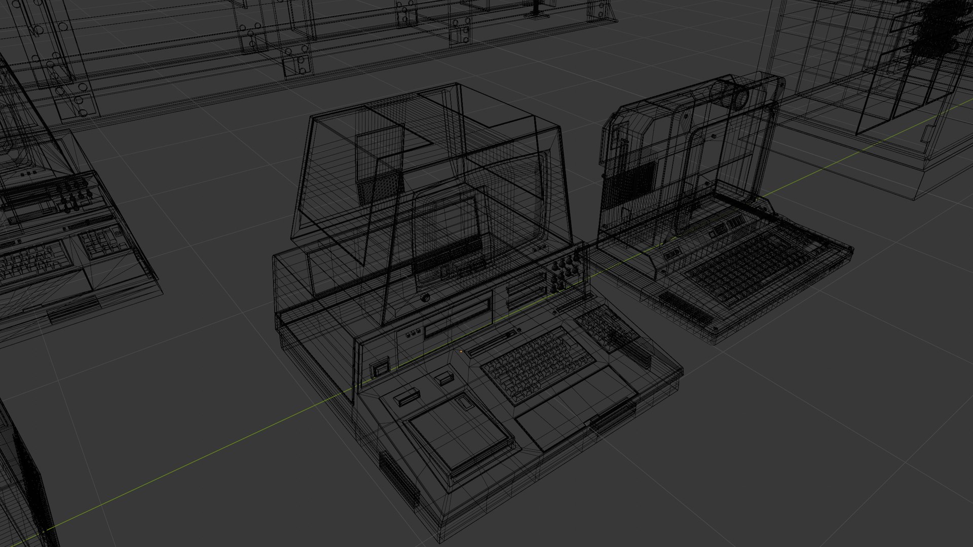 3D Retro Sci-Fi Computers And Servers KIT 10 Models Model - TurboSquid ...