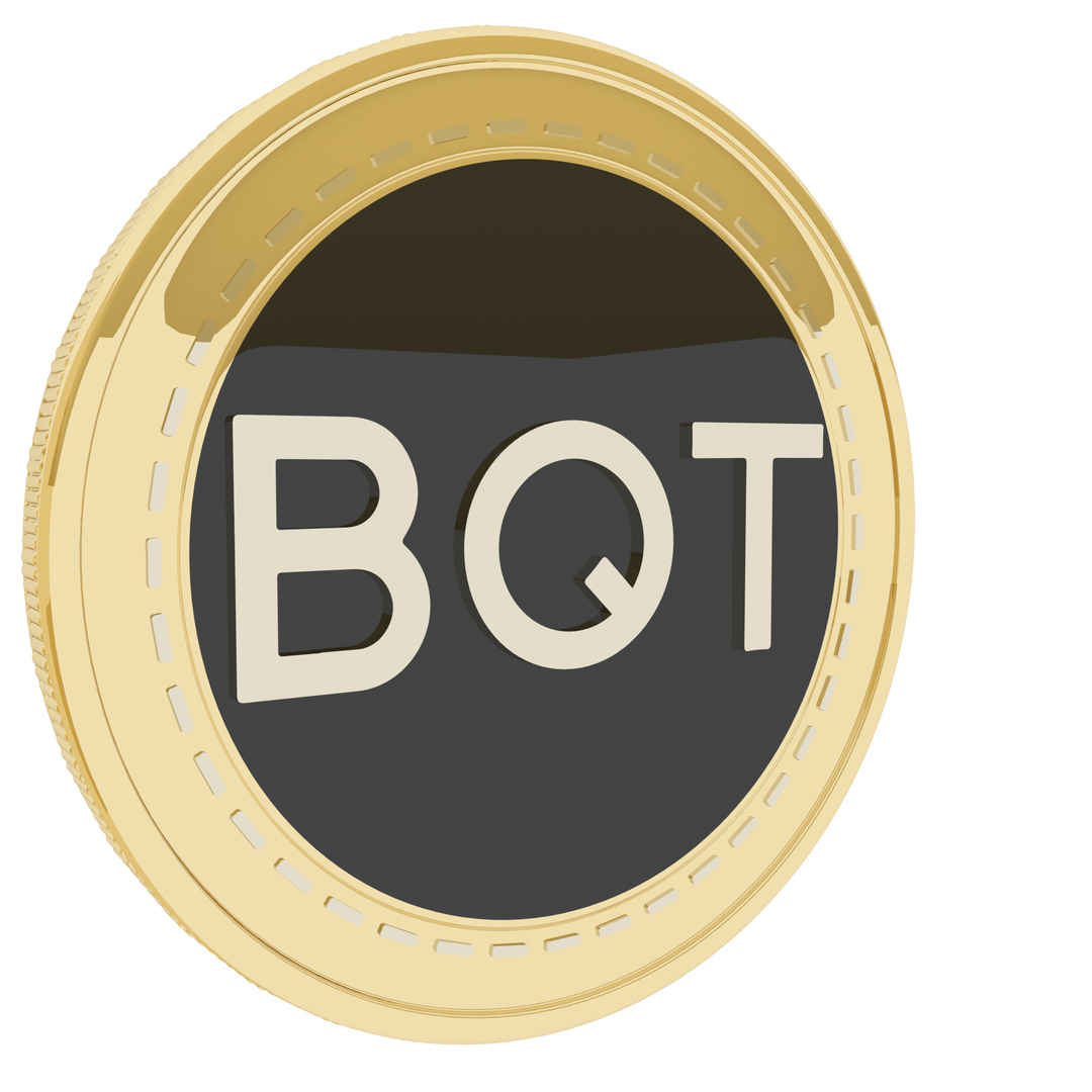 3D BQT Cryptocurrency Gold Coin - TurboSquid 1783480