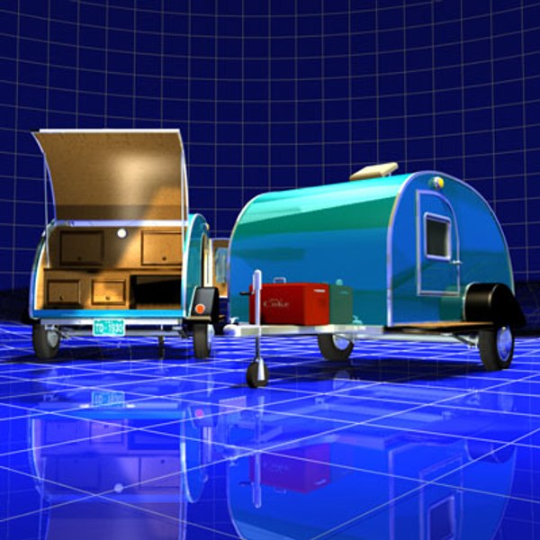 modelo 3d Tear Drop Trailer 01 - TurboSquid 391766