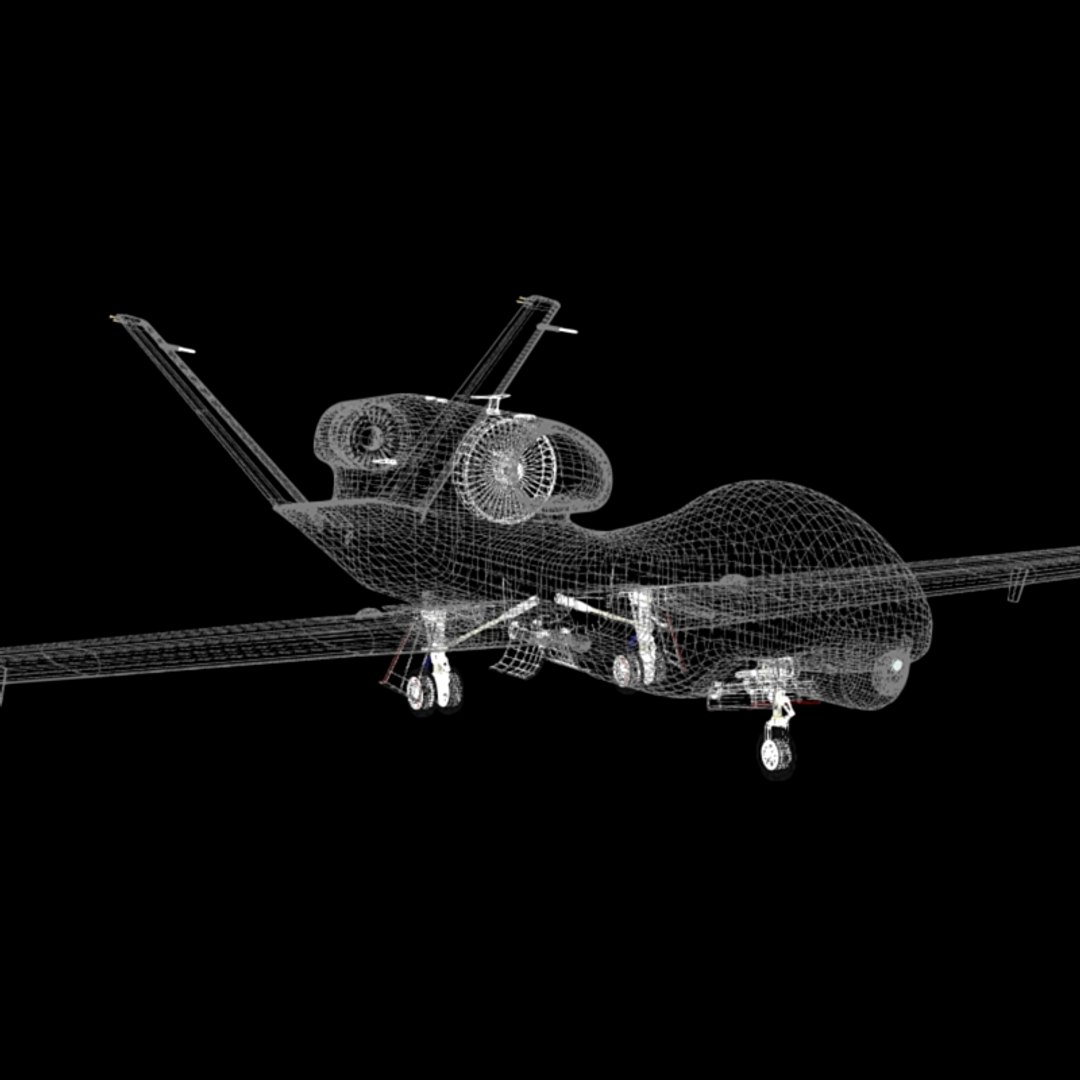 Rq-4a Global Hawk Uav 3d Model