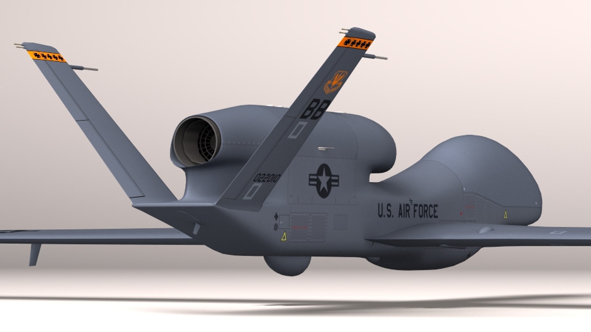 Rq-4a Global Hawk Uav 3d Model
