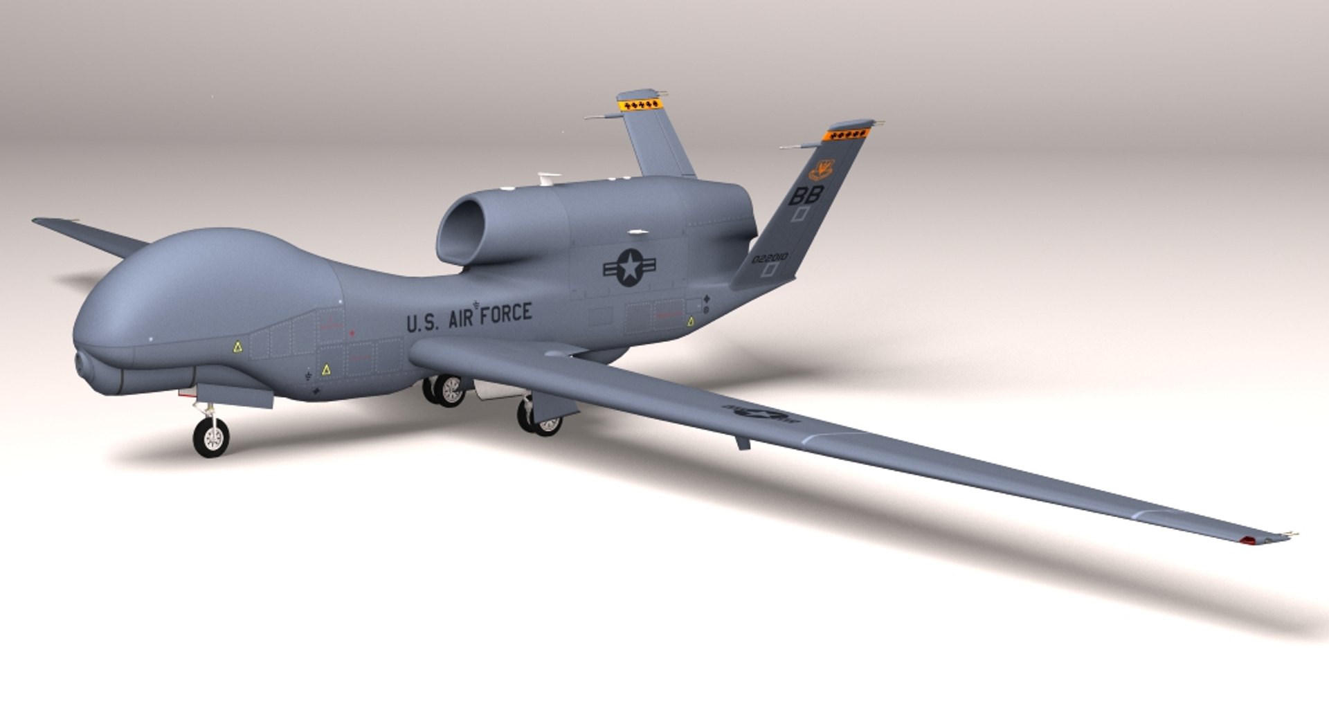 Rq-4a Global Hawk Uav 3d Model