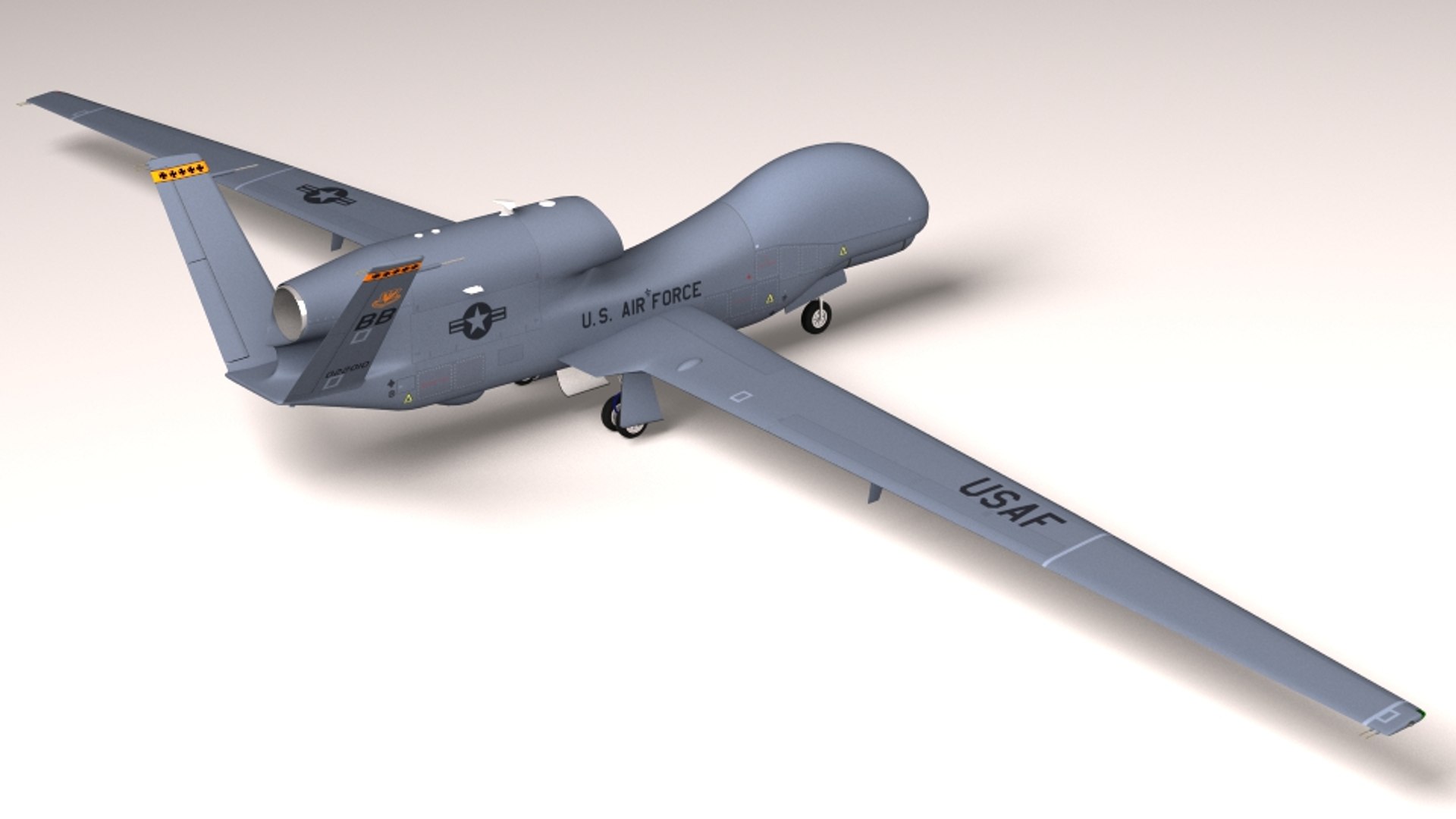 Rq-4a Global Hawk Uav 3d Model