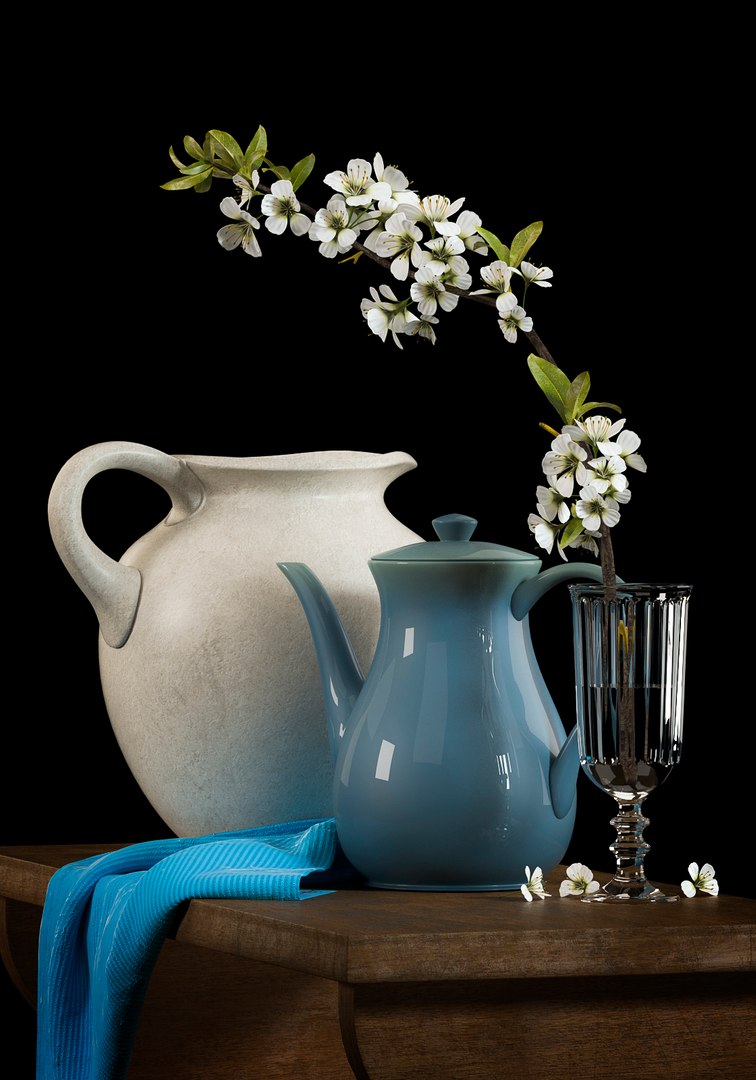3D Decorative Set 26 Flower Model - TurboSquid 1218920