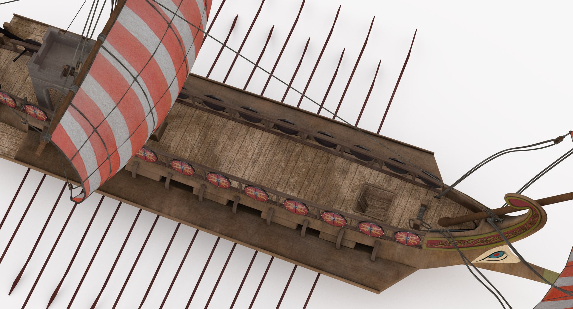 Ancient Roman Bireme 3D Model - TurboSquid 1950847