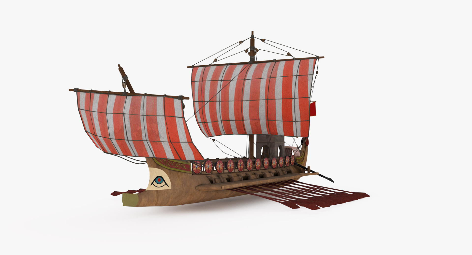 Ancient Roman Bireme 3D Model - TurboSquid 1950847