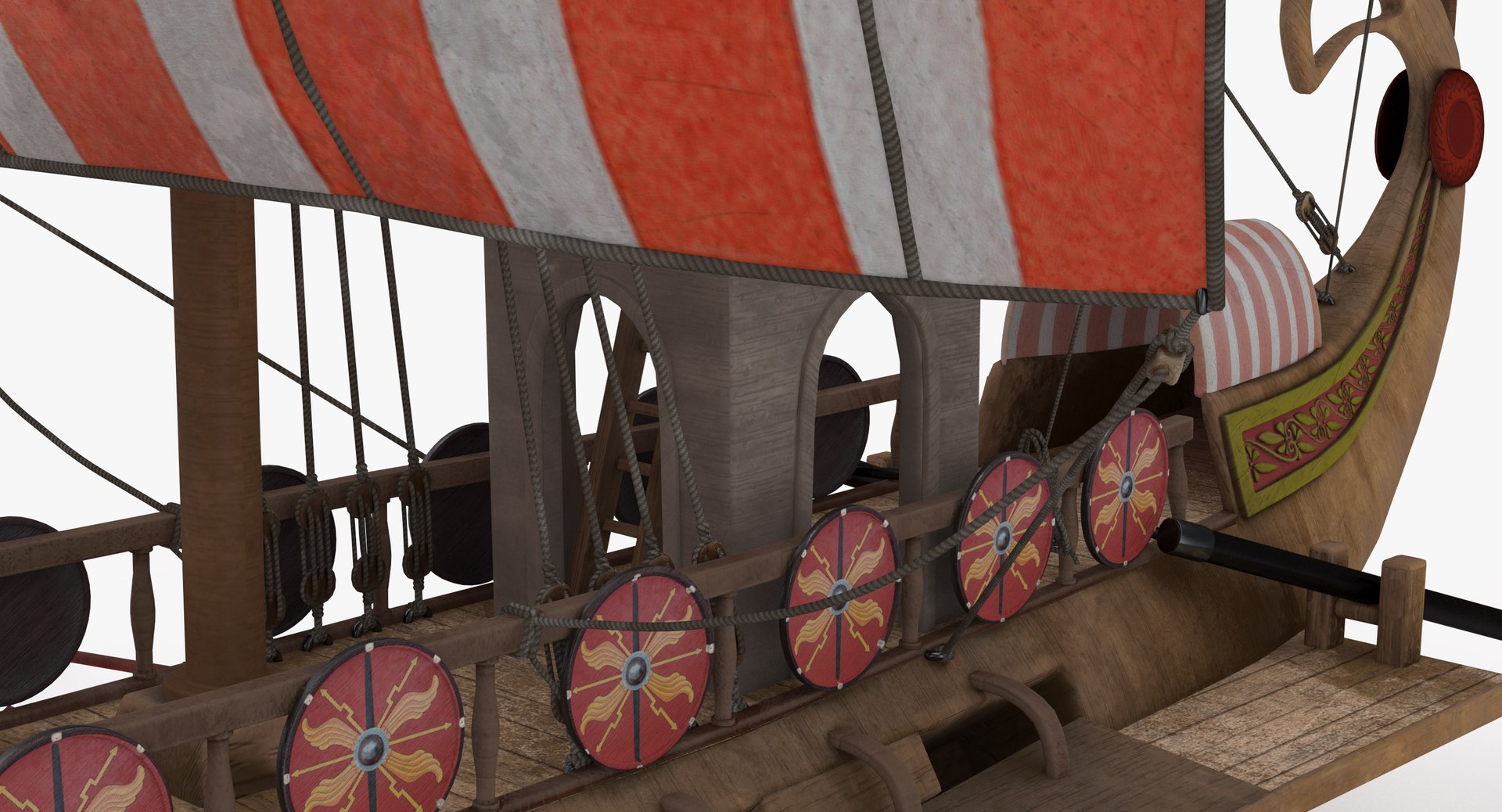 Ancient Roman Bireme 3D Model - TurboSquid 1950847