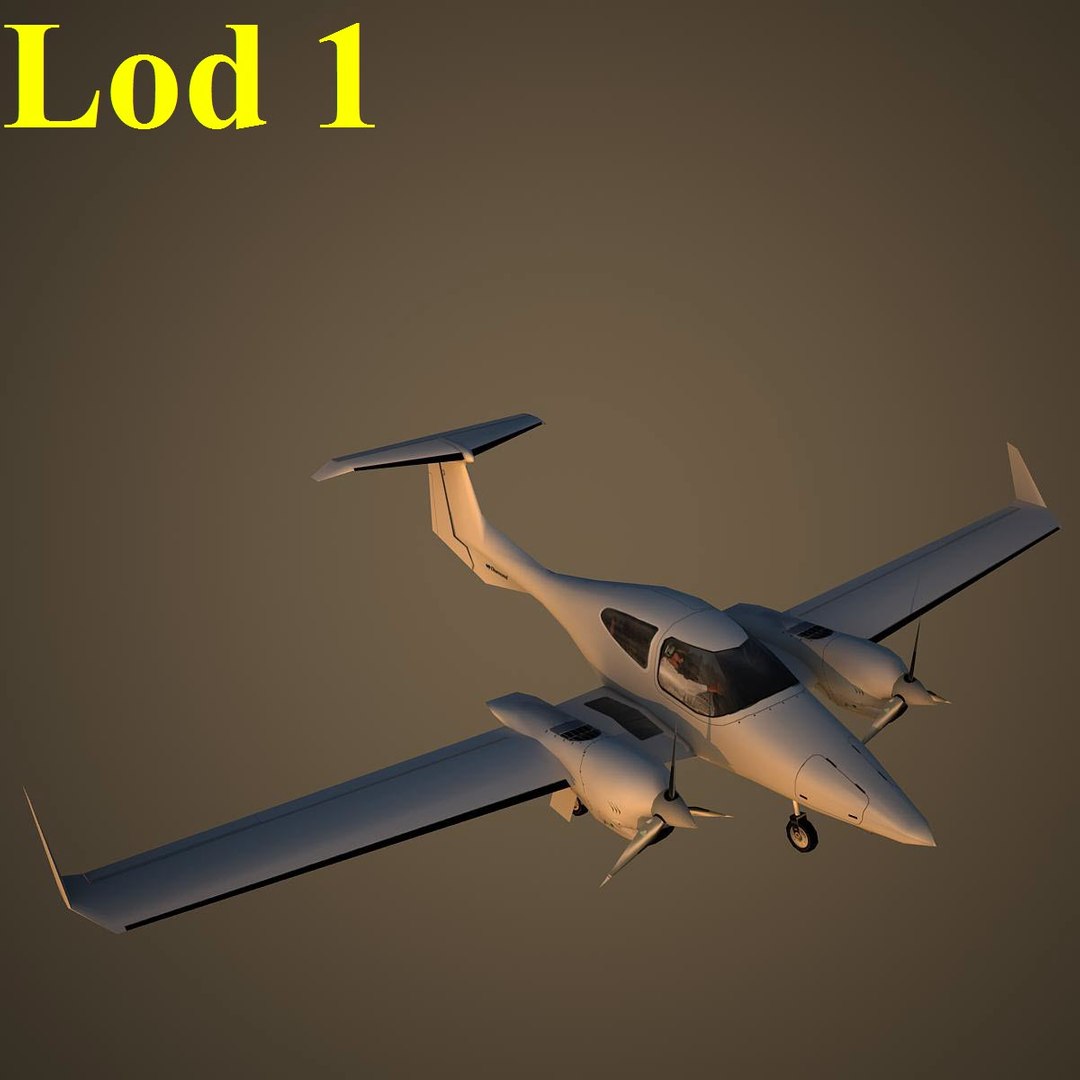 Diamond Da42 3d Model