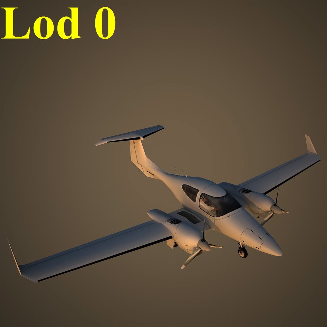 Diamond Da42 3d Model