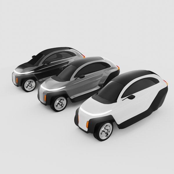3D модель Three Wheeler Car Uber Style - TurboSquid 2102129