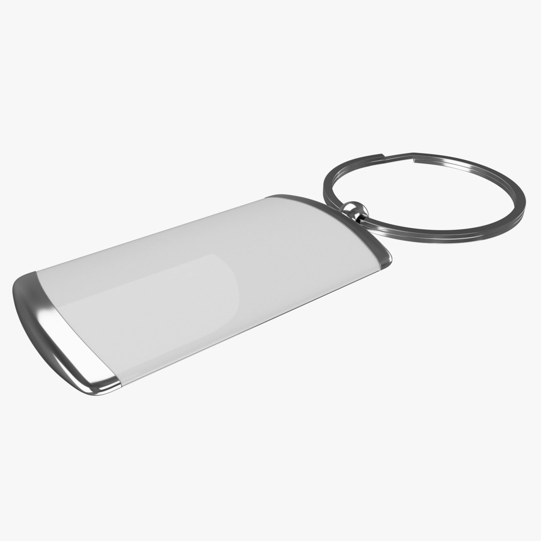 3d keyring ring keys 2 model