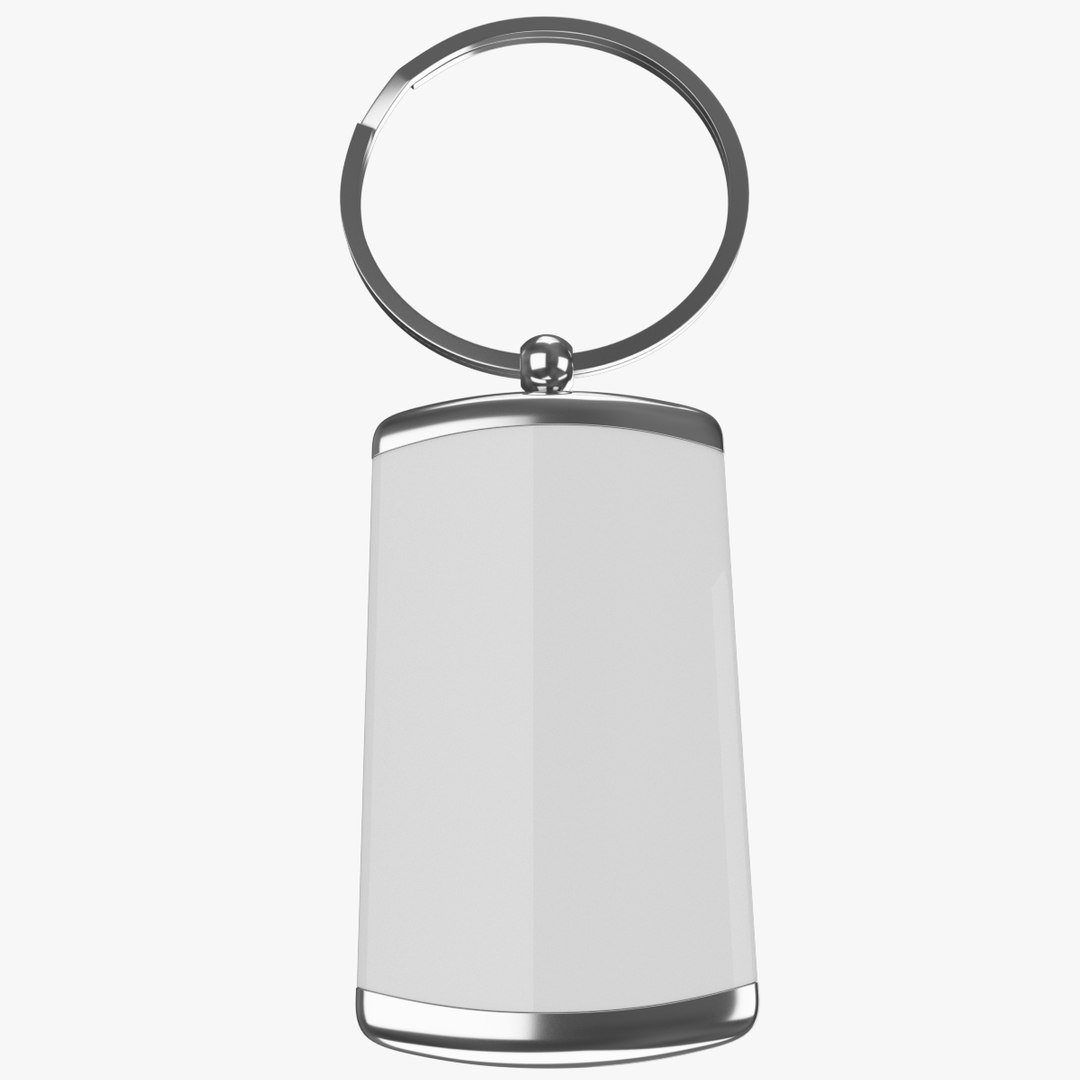 3d keyring ring keys 2 model
