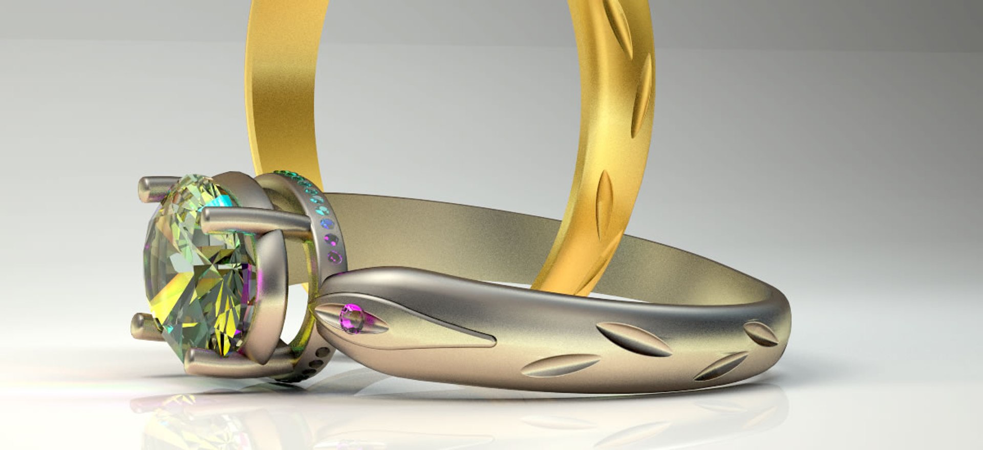 3D wedding ring beautifull women - TurboSquid 1159145