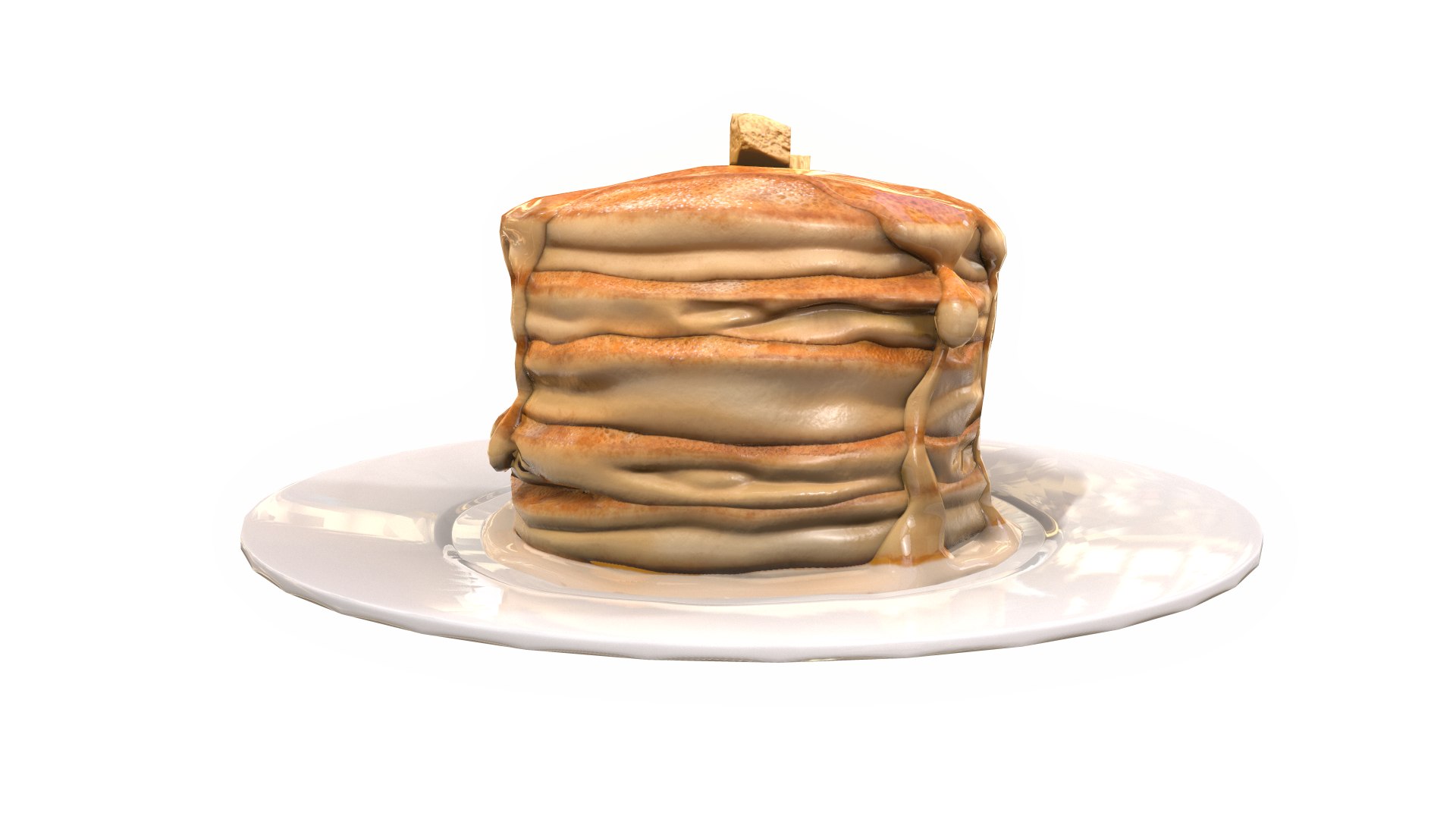 Pancake 3D Model - TurboSquid 2036642