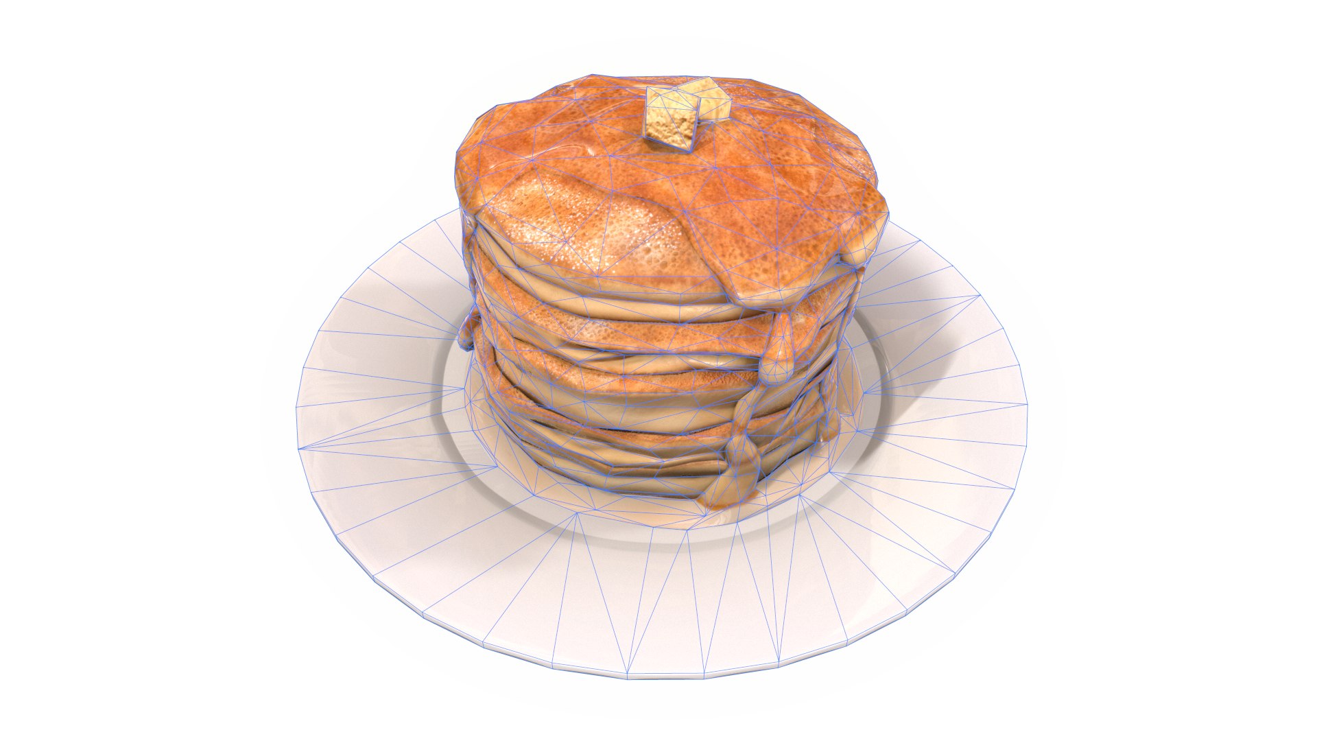 Pancake 3D Model - TurboSquid 2036642